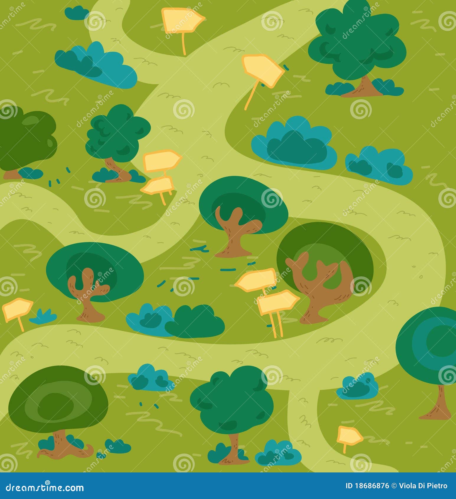 Labyrinth forest stock vector. Illustration of story - 18686876 Labyrinth forest stock vector. Illustration of story - 18686876