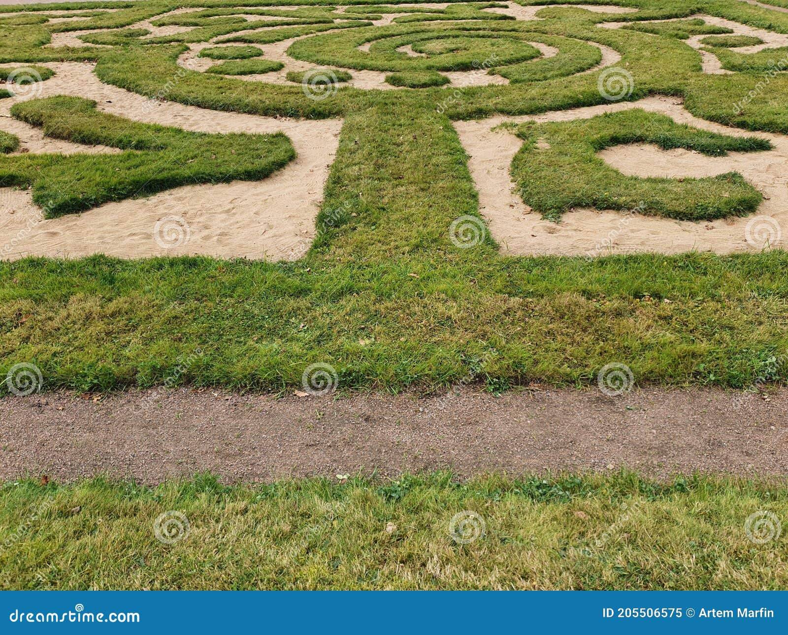 Labyrinth of Green Grass and Sand in the Garden. Stock Image - Image of ... Labyrinth of Green Grass and Sand in the Garden. Stock Image - Image of ...