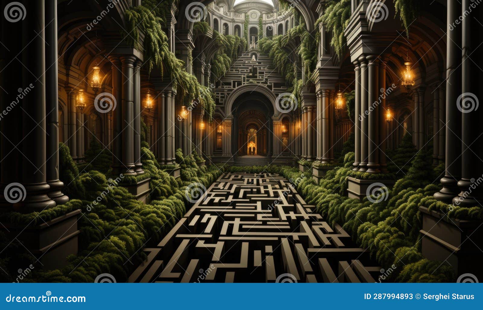 Famous Old Maze Video Game Cartoon Vector | CartoonDealer.com #189643173