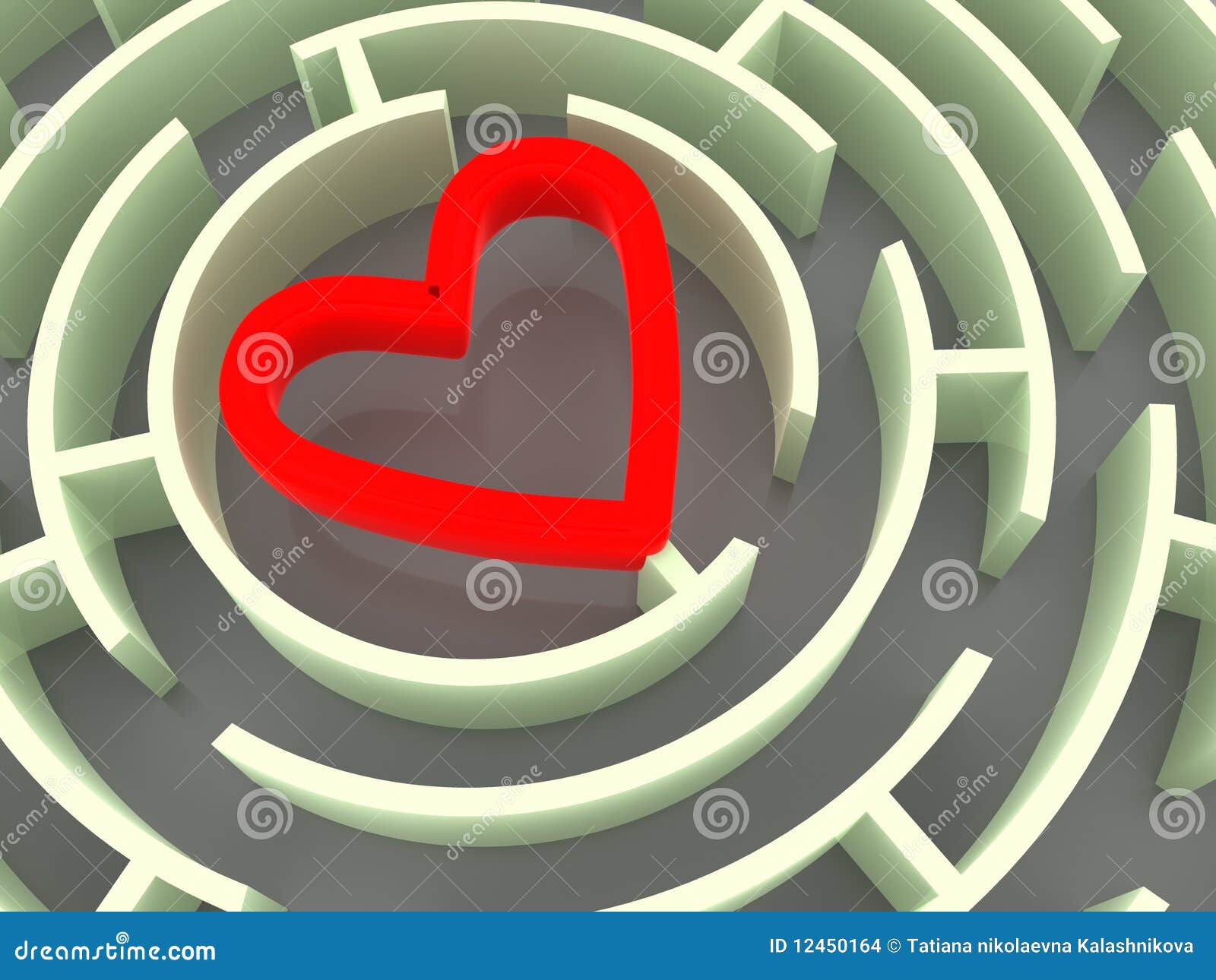 Labyrinth And Heart Stock Photography | CartoonDealer.com #12450164
