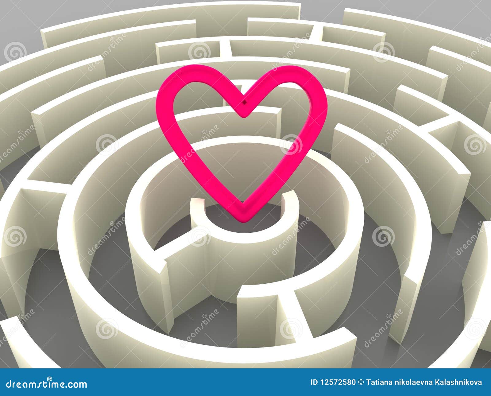 Labyrinth and heart stock illustration. Illustration of sign - 12572580