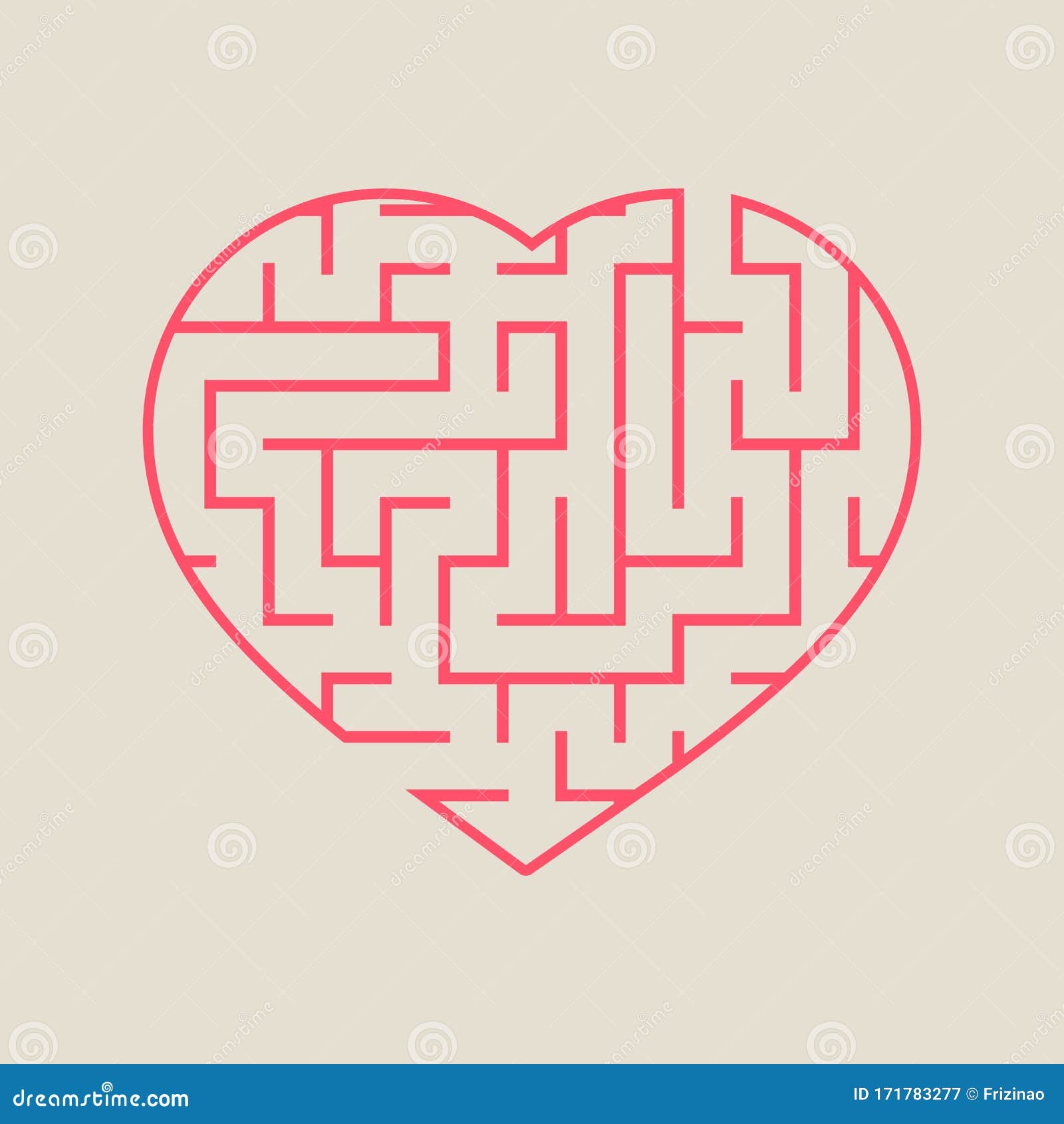Labyrinth And Heart Stock Photography | CartoonDealer.com #12492998