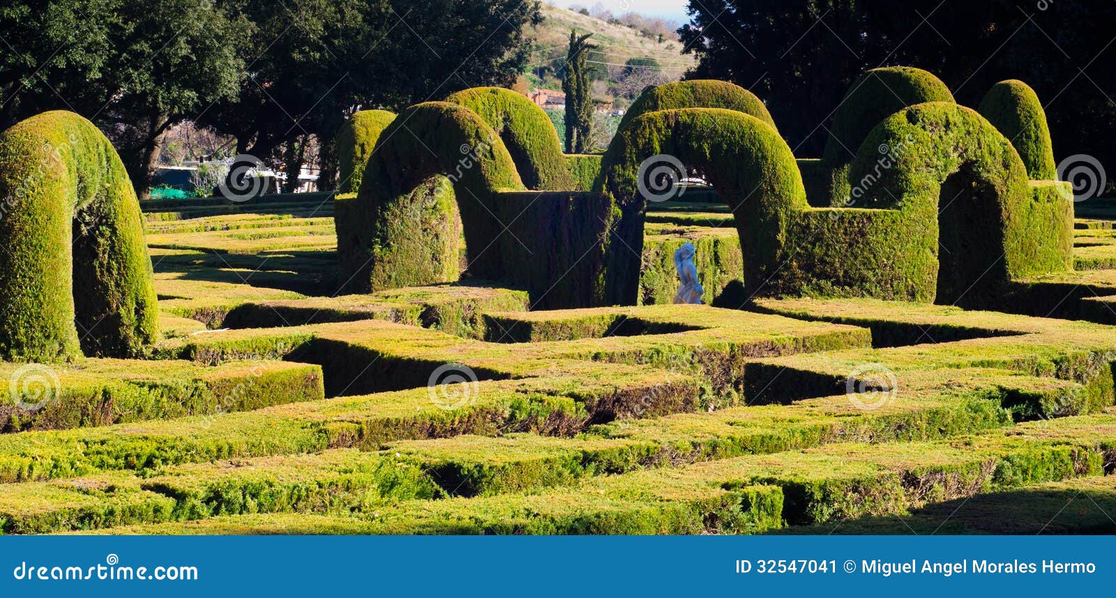 Labyrinth stock image. Image of garden, barcelone, hortalabyrinthpark ...