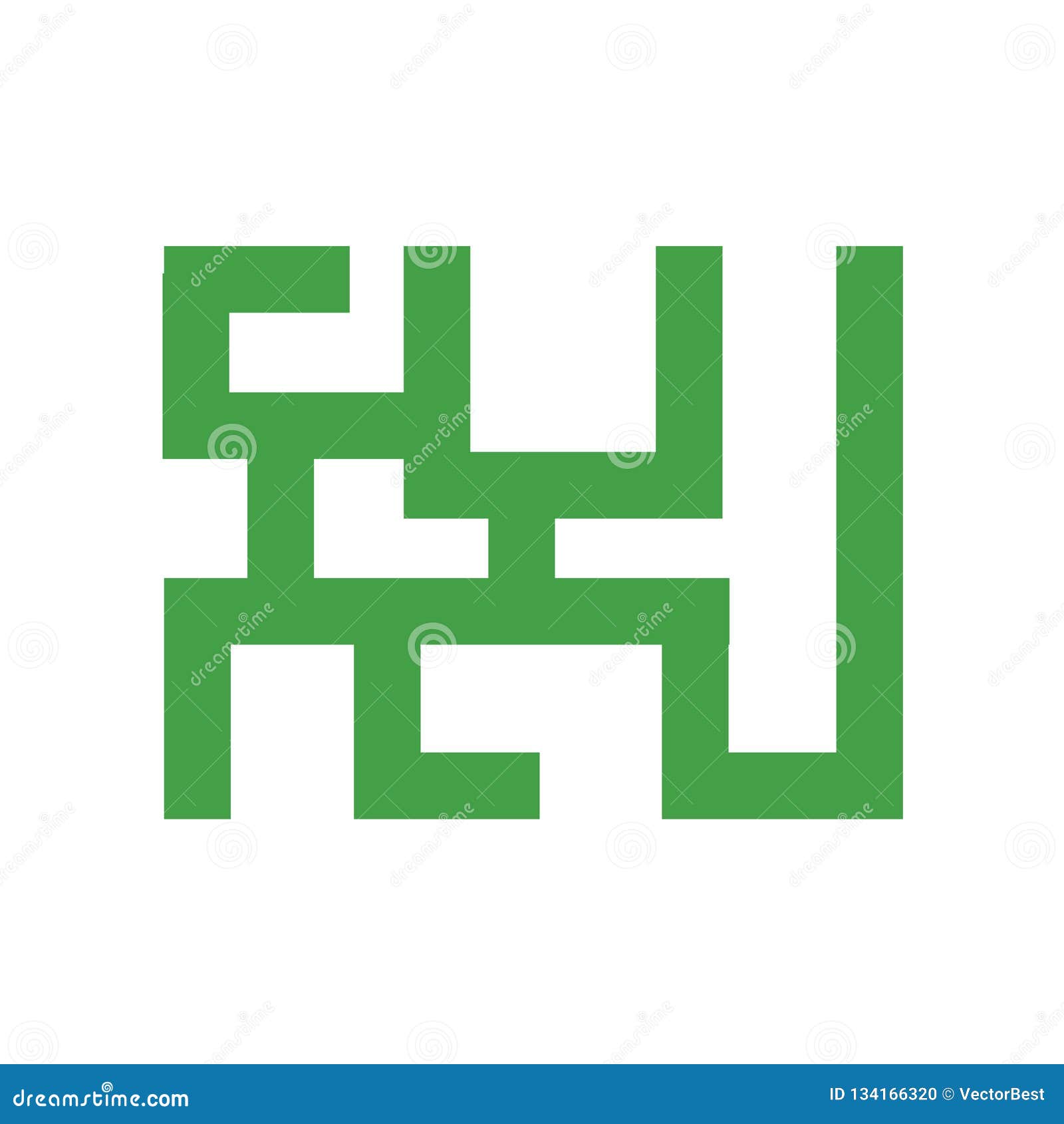 Labyrinth Icon Vector Sign and Symbol Isolated on White Background ...