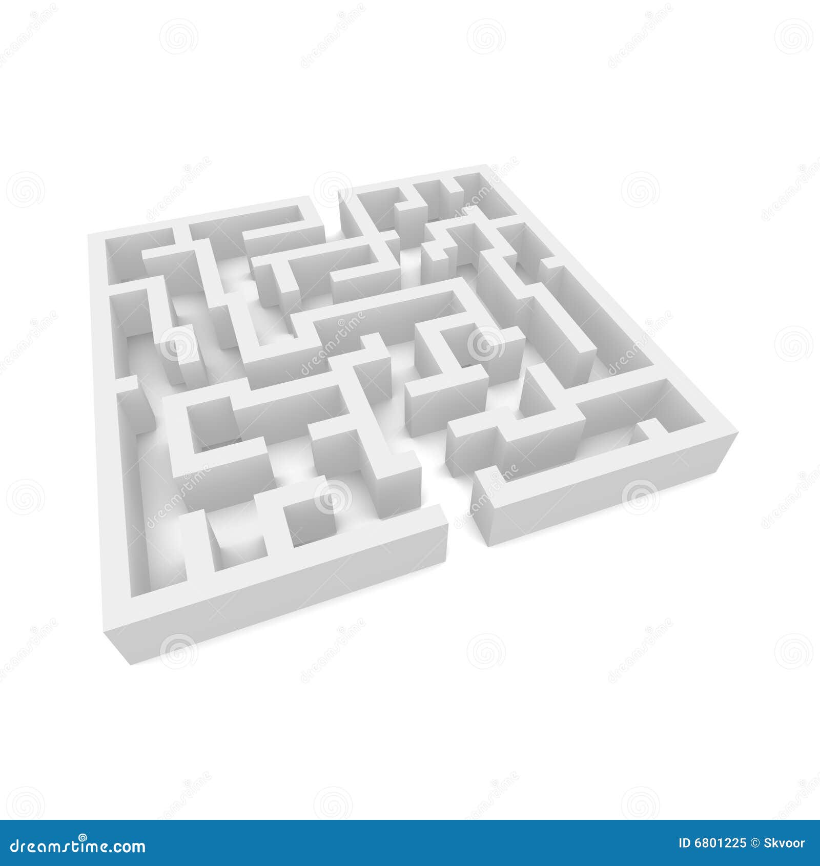 Labyrinth illustration stock illustration. Illustration of wall - 6801225