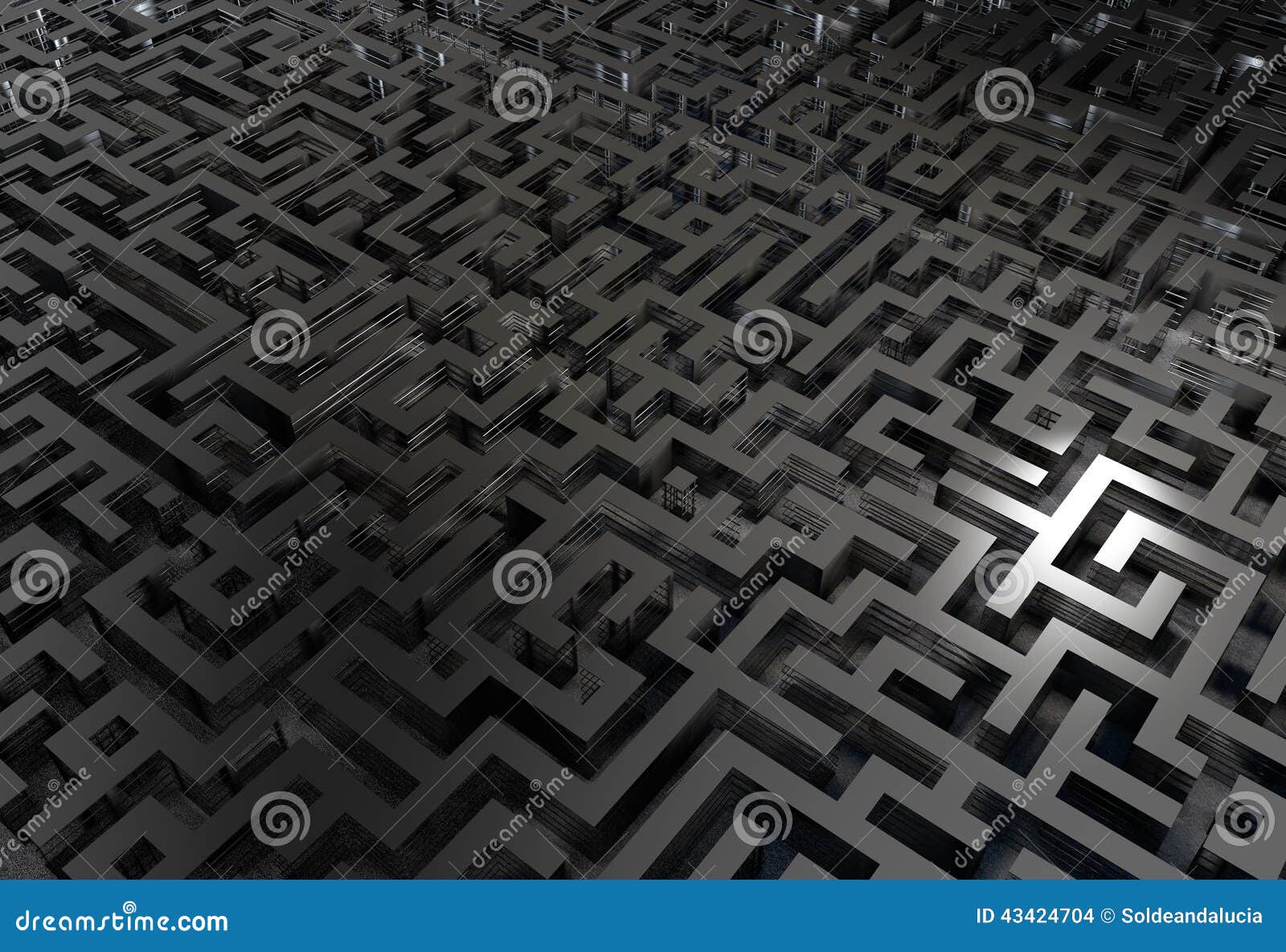 Labyrinth stock illustration. Illustration of graphic - 43424704