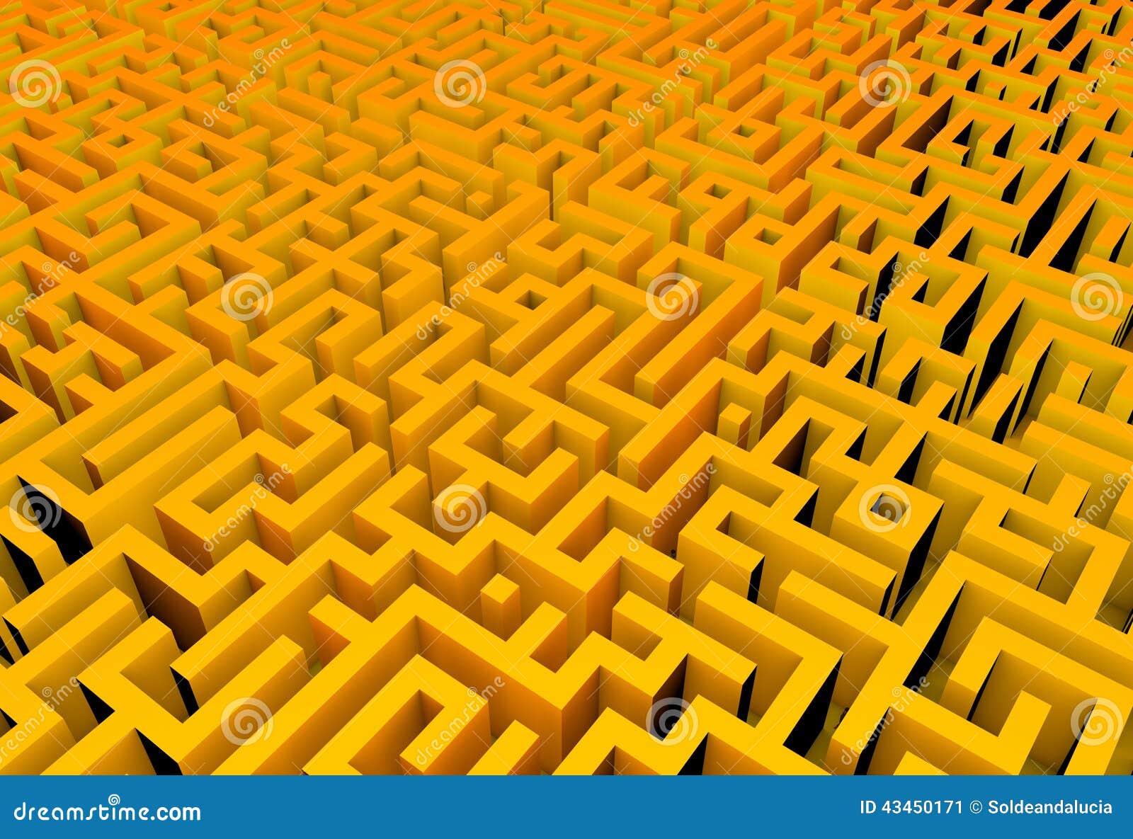 Labyrinth stock illustration. Illustration of challenging - 43450171