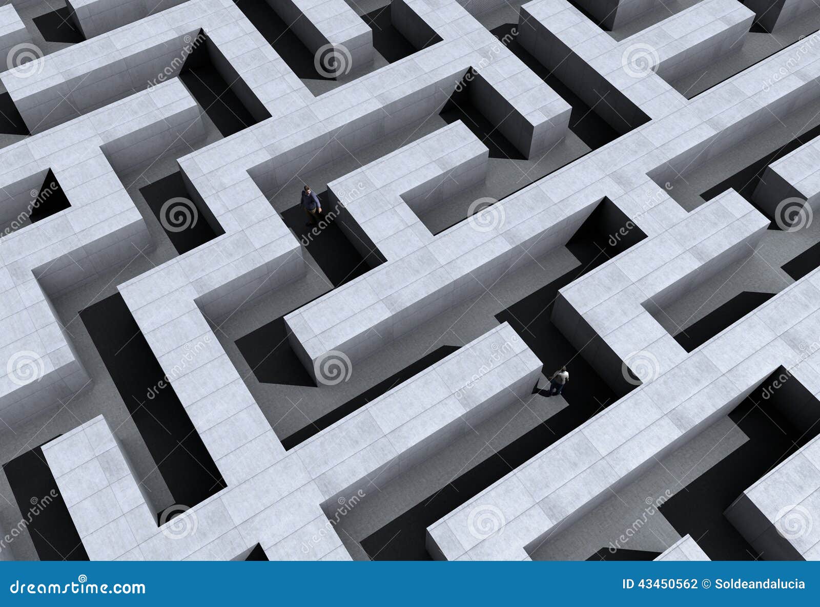 Labyrinth stock illustration. Illustration of abstraction - 43450562