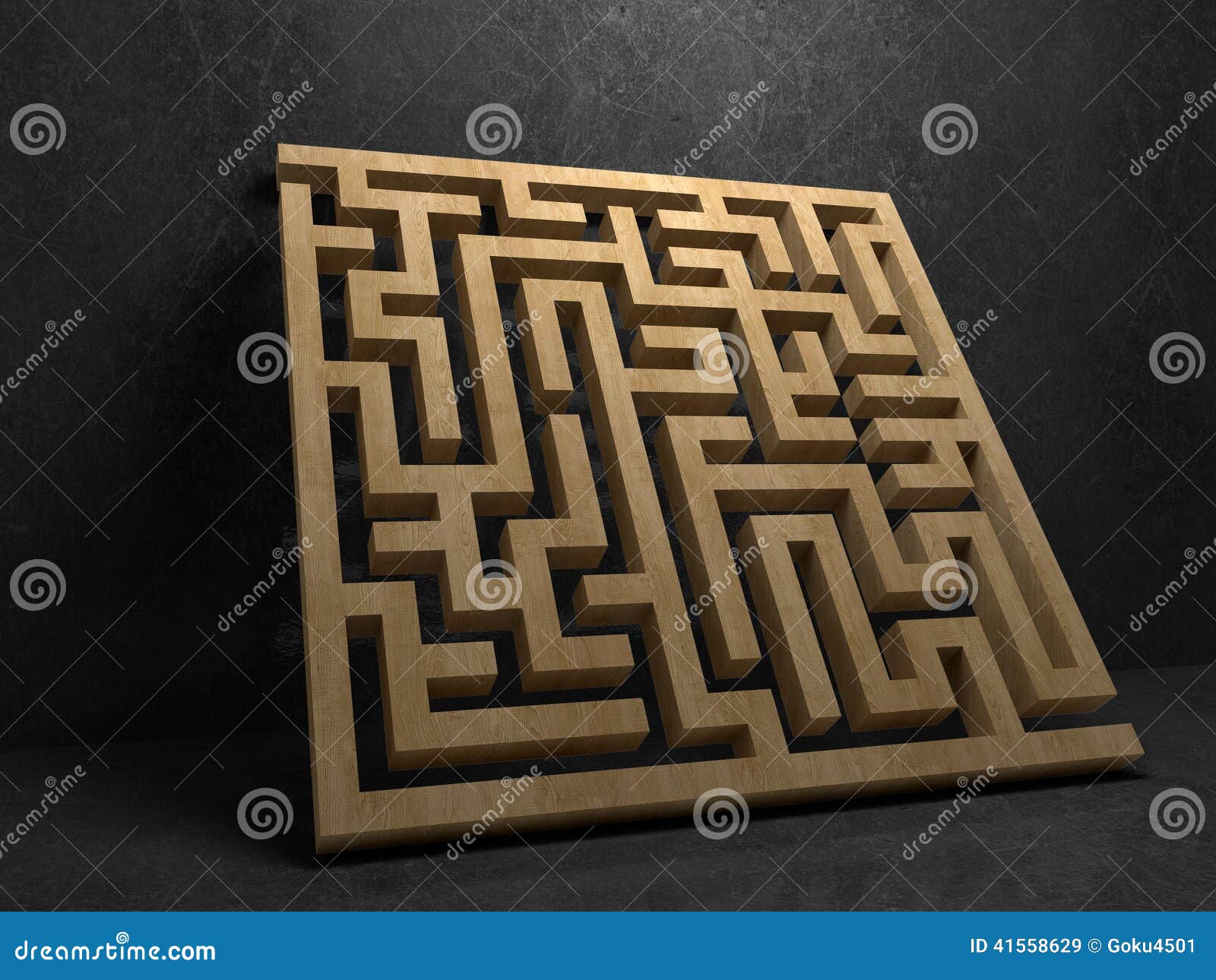 A Labyrinth In Interiors Perspective On Background Texture Stock Photo ...
