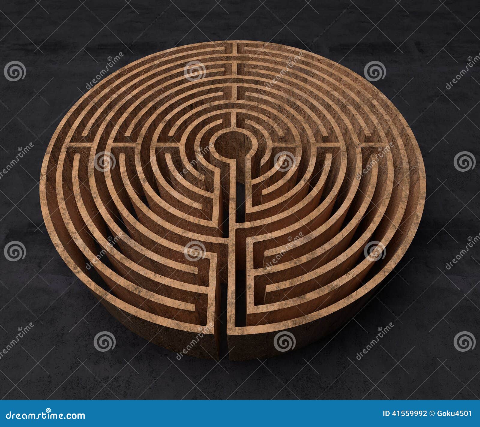 A Labyrinth In Interiors Perspective On Background Texture Stock Image ...