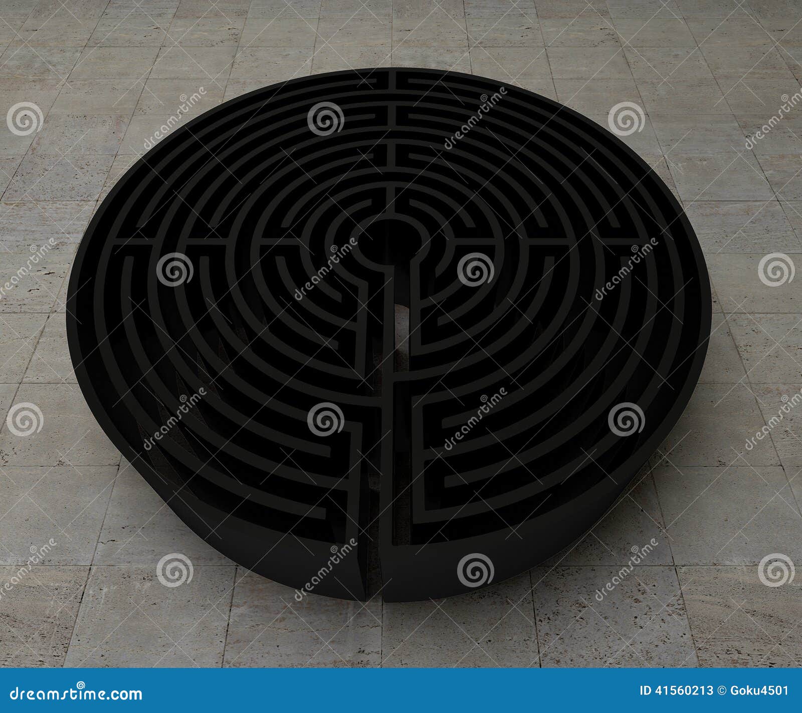 A Labyrinth In Interiors Perspective On Background Texture Royalty-Free ...