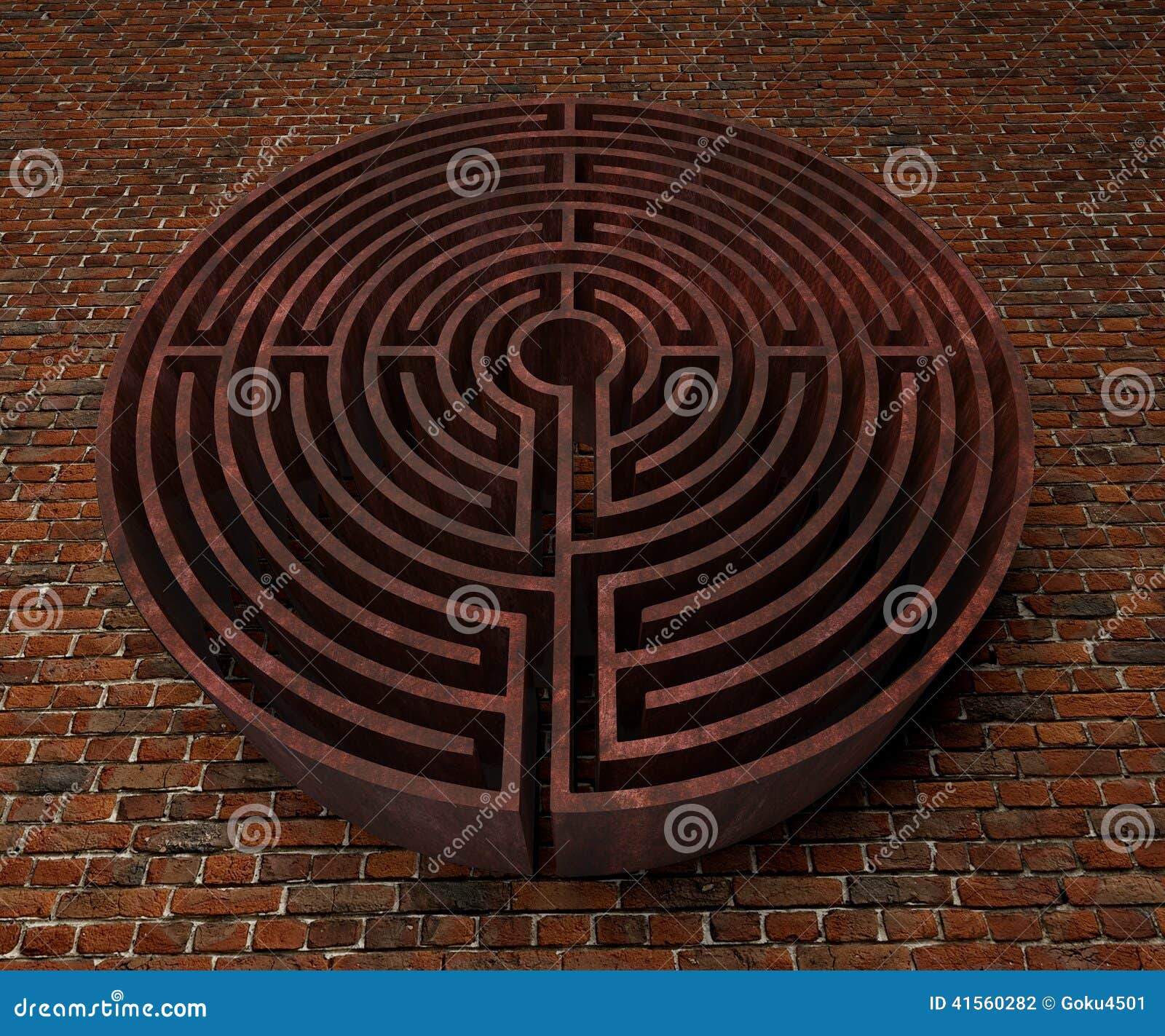 A Labyrinth In Interiors Perspective On Background Texture Stock Image ...