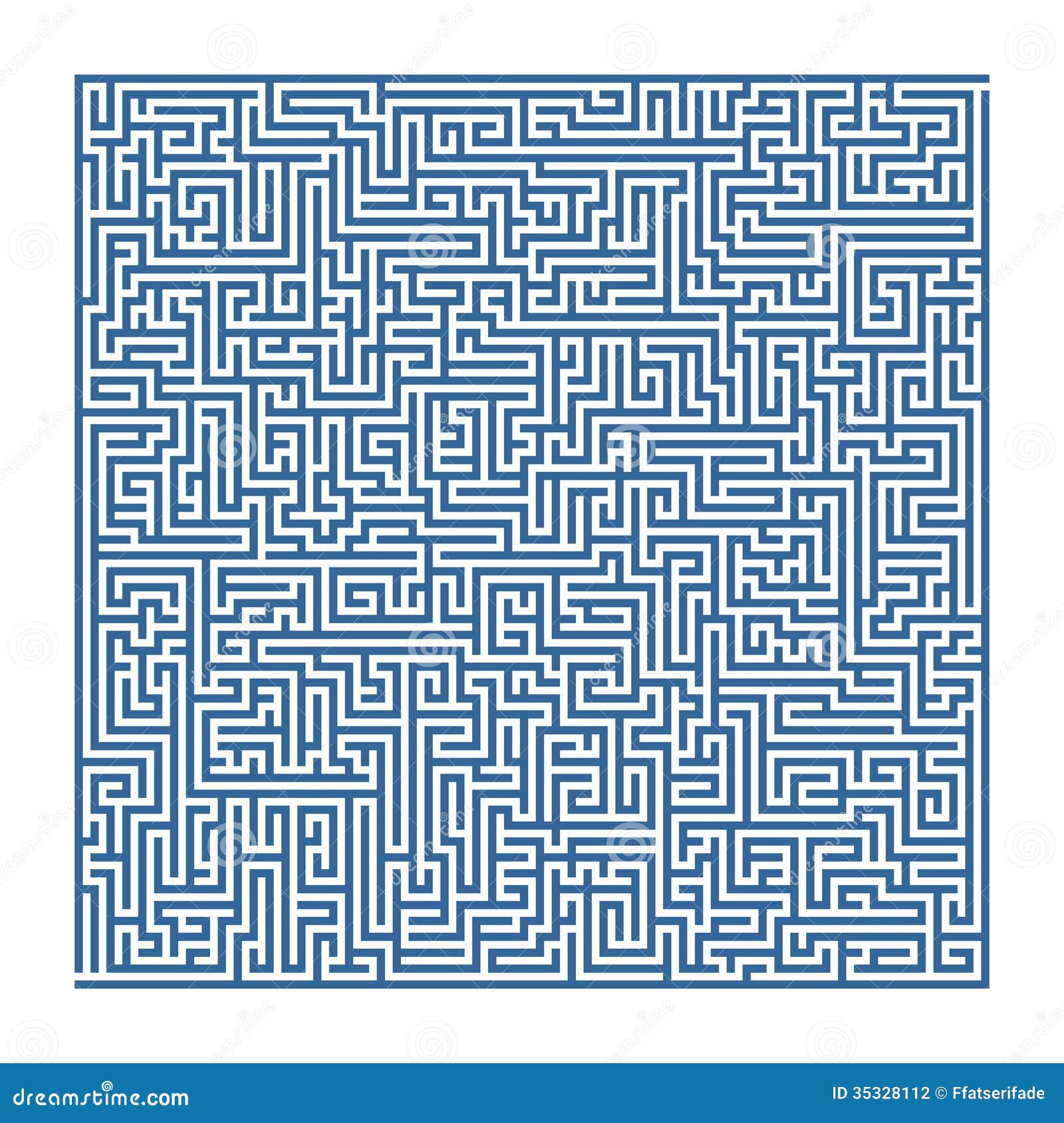 Labyrinth stock illustration. Illustration of confused - 35328112