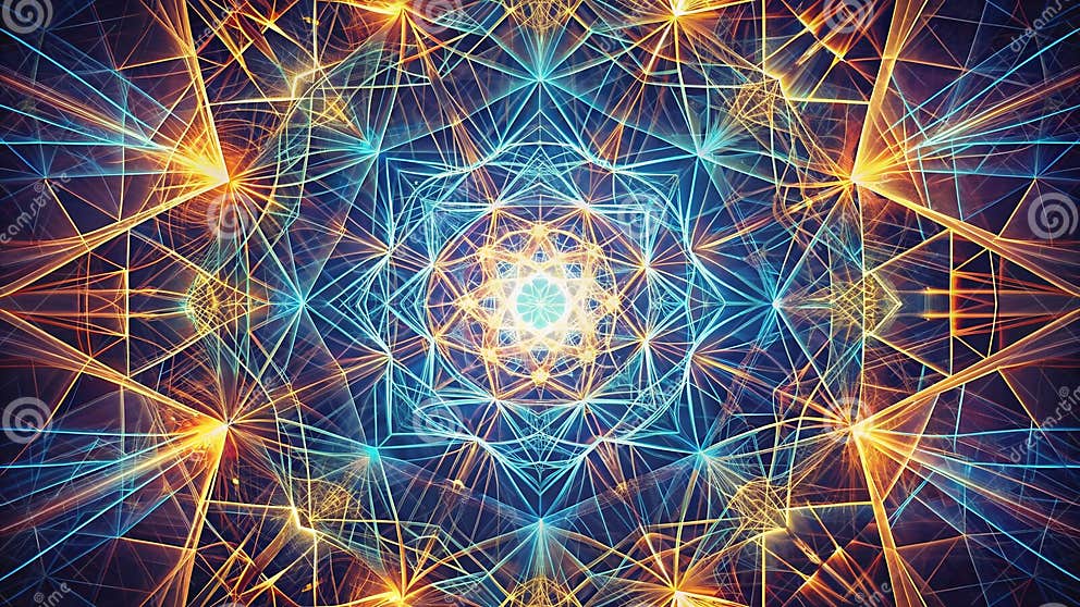 A Labyrinth of Lines: a Geometric Abstraction of Interconnected Forms Generative AI ...