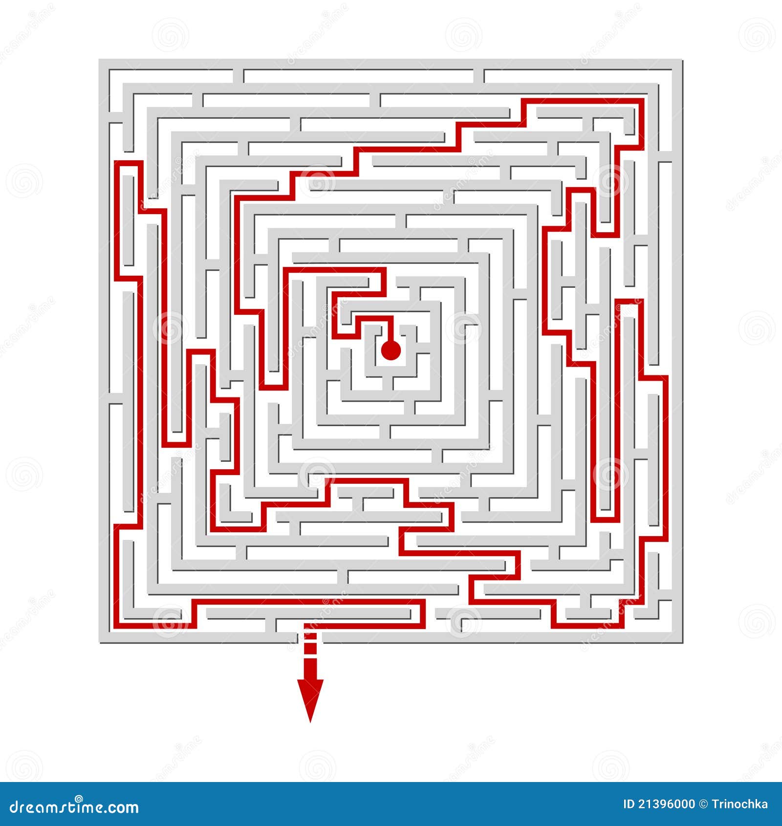 Labyrinth/maze stock vector. Illustration of isolated - 21396000