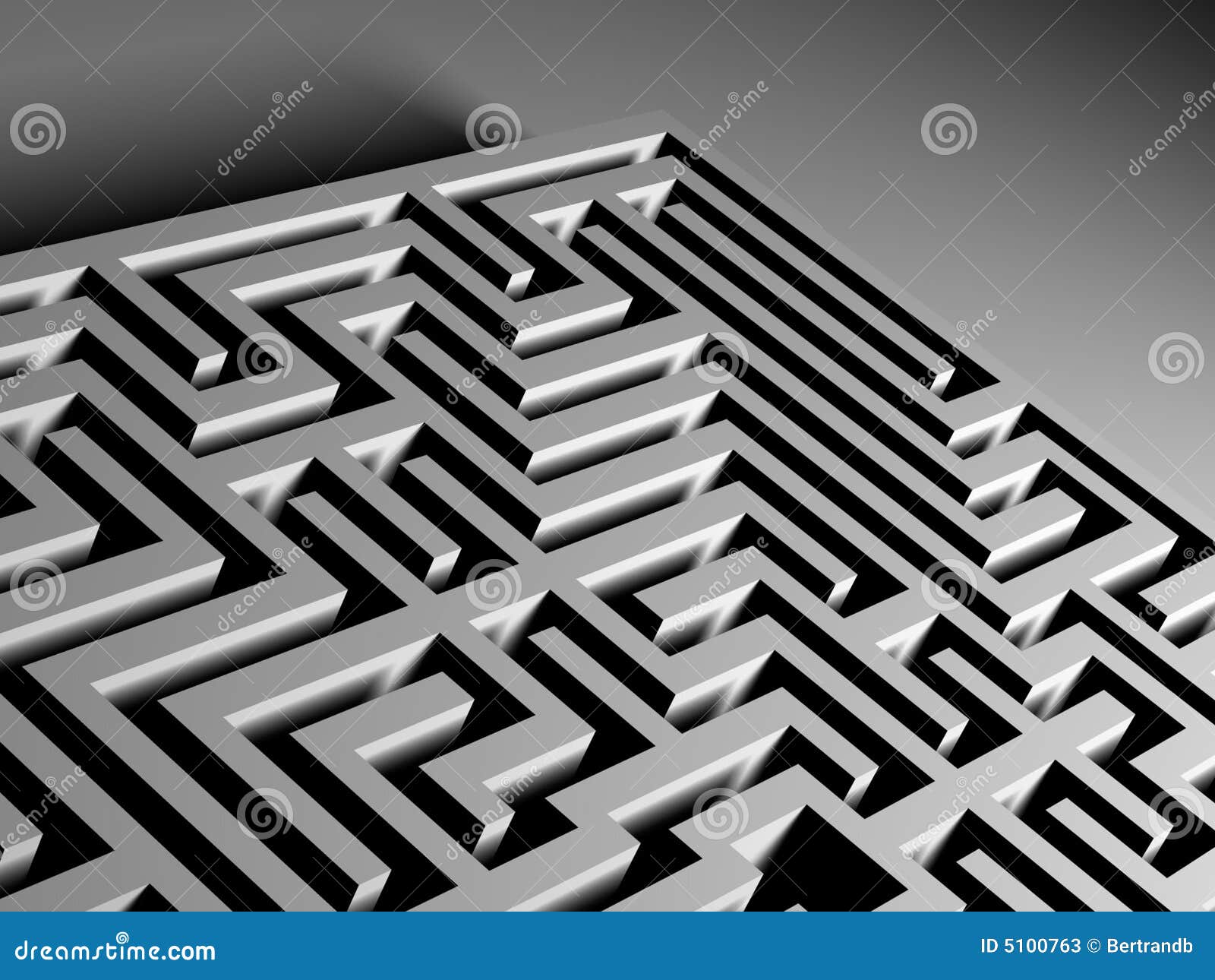 Labyrinth Maze stock illustration. Illustration of complexity - 5100763