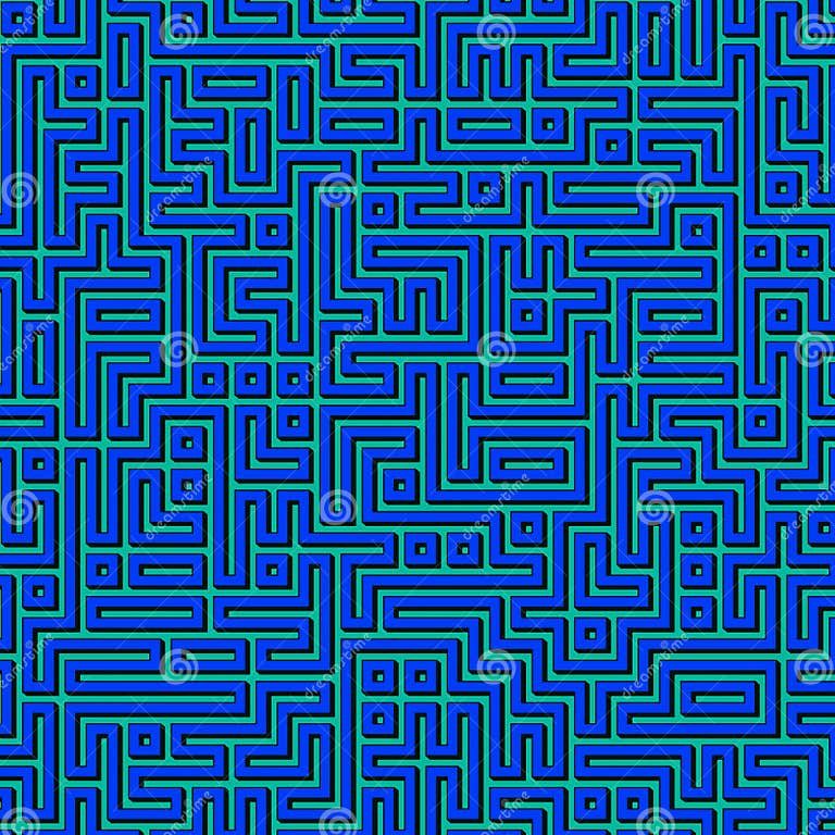 Labyrinth maze background stock illustration. Illustration of design ...