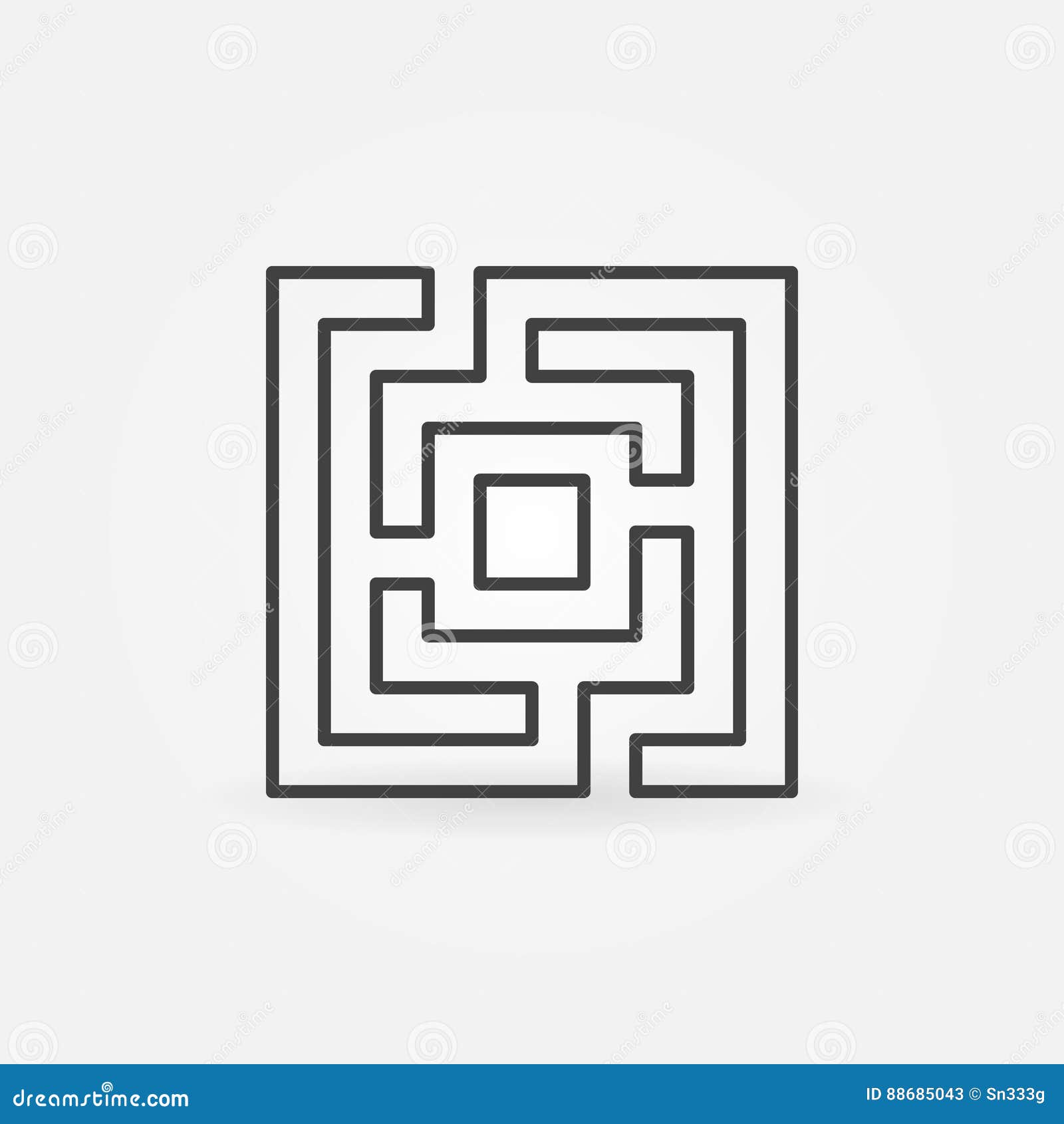 Labyrinth or maze icon stock vector. Illustration of challenge - 88685043 Labyrinth or maze icon stock vector. Illustration of challenge - 88685043