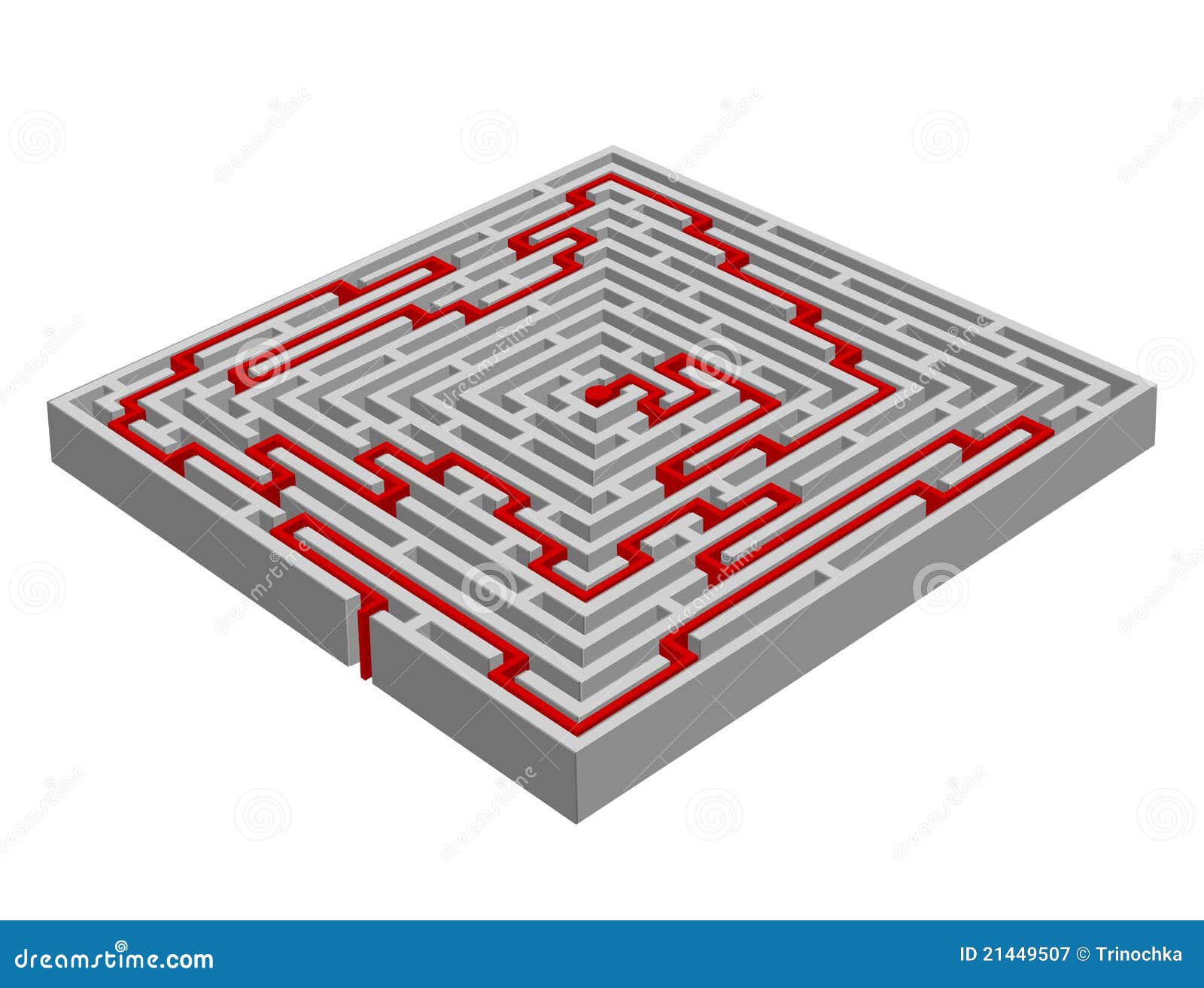 Labyrinth/maze Made with 3D Effect Stock Vector - Illustration of ...