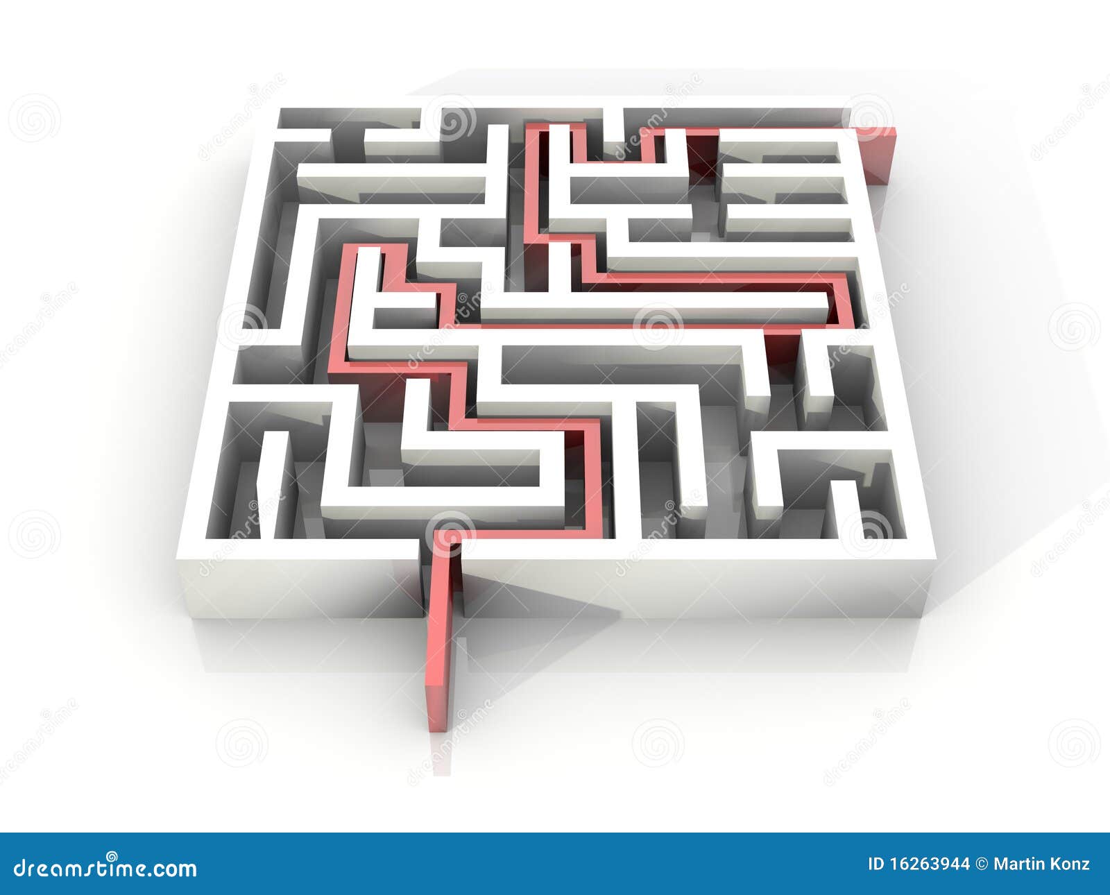 Labyrinth path stock illustration. Illustration of route - 16263944