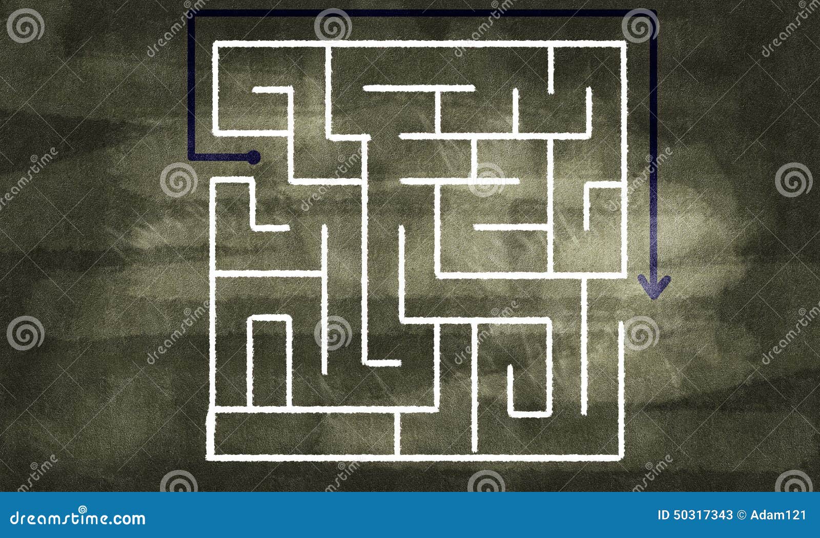 Labyrinth pattern stock illustration. Illustration of challenge - 50317343