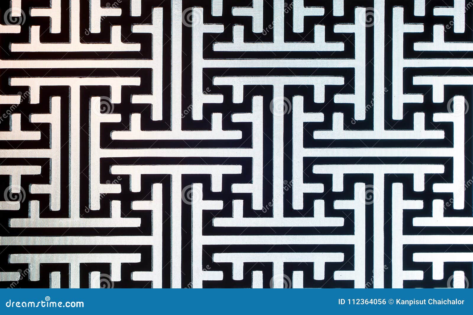 Labyrinth Pattern Photo Concept. Stock Illustration - Illustration of ...
