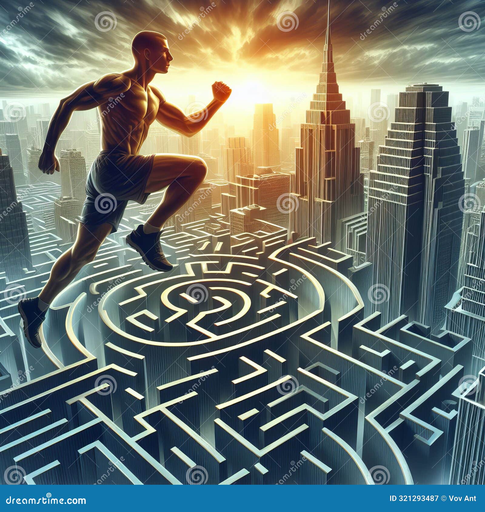 169 121. Labyrinth Runner Athlete Training - Specialized Progra Stock ...