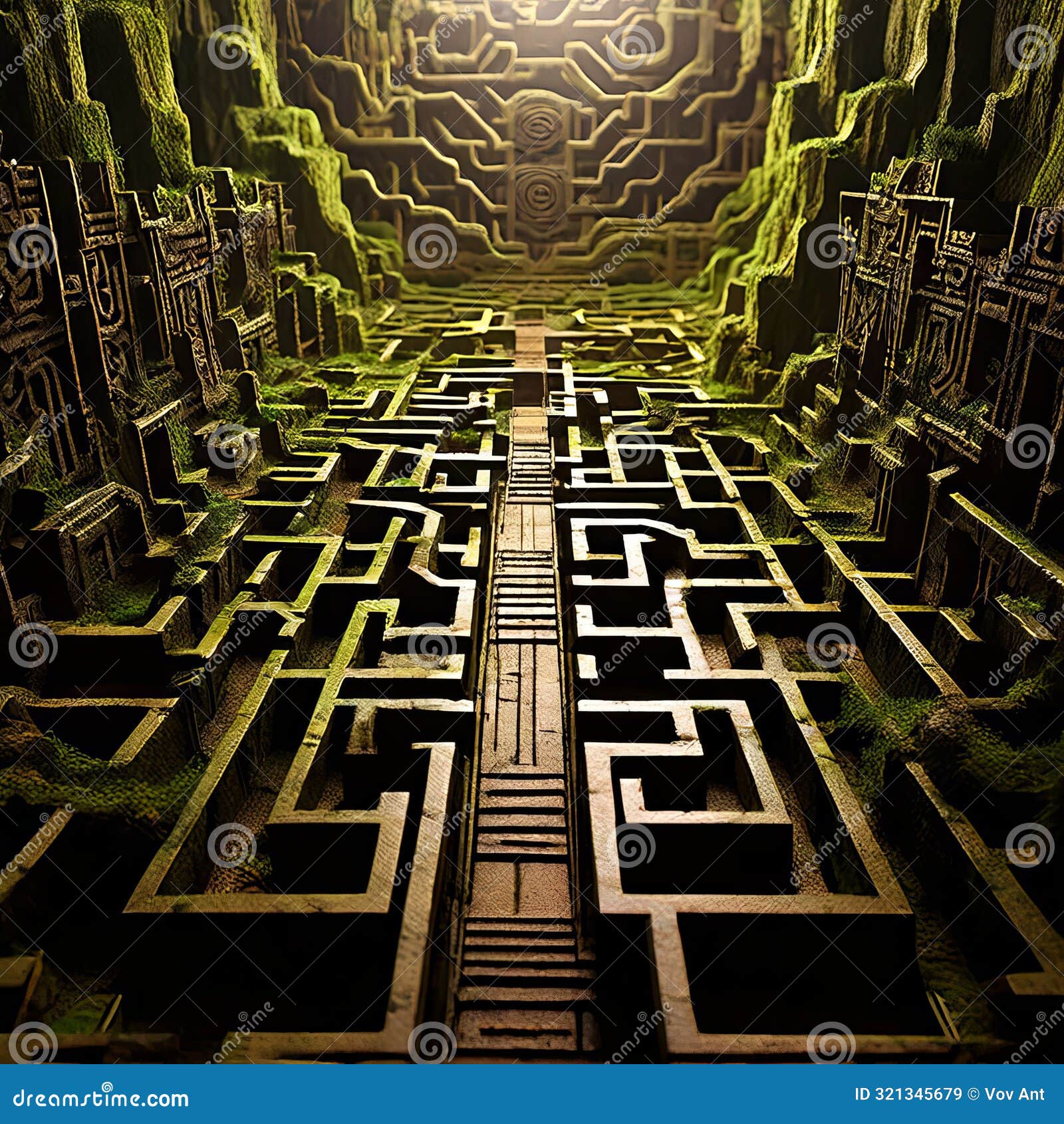 Labyrinth Runner Labyrinth a Specialized Type of Maze Designed Stock ...