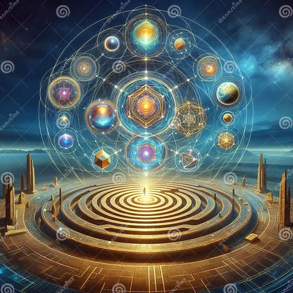 49 141. Labyrinth Sacred Geometry Study Group - Learni Stock ...