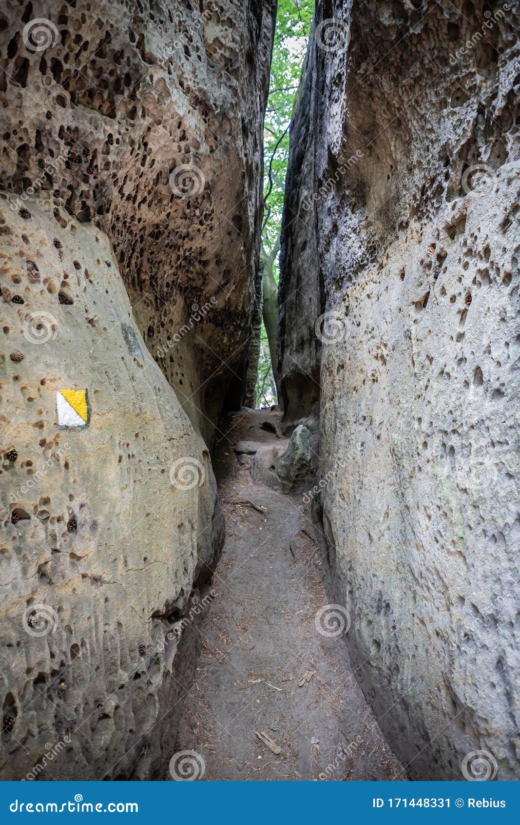 Labyrinth in Sandstone Cliffs Stock Image - Image of outdoor, forest ...