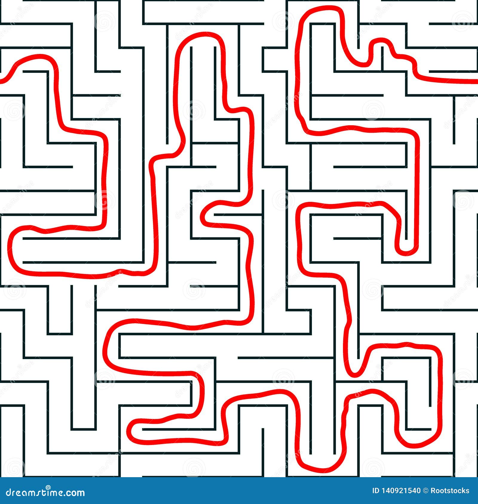 Red Maze Game