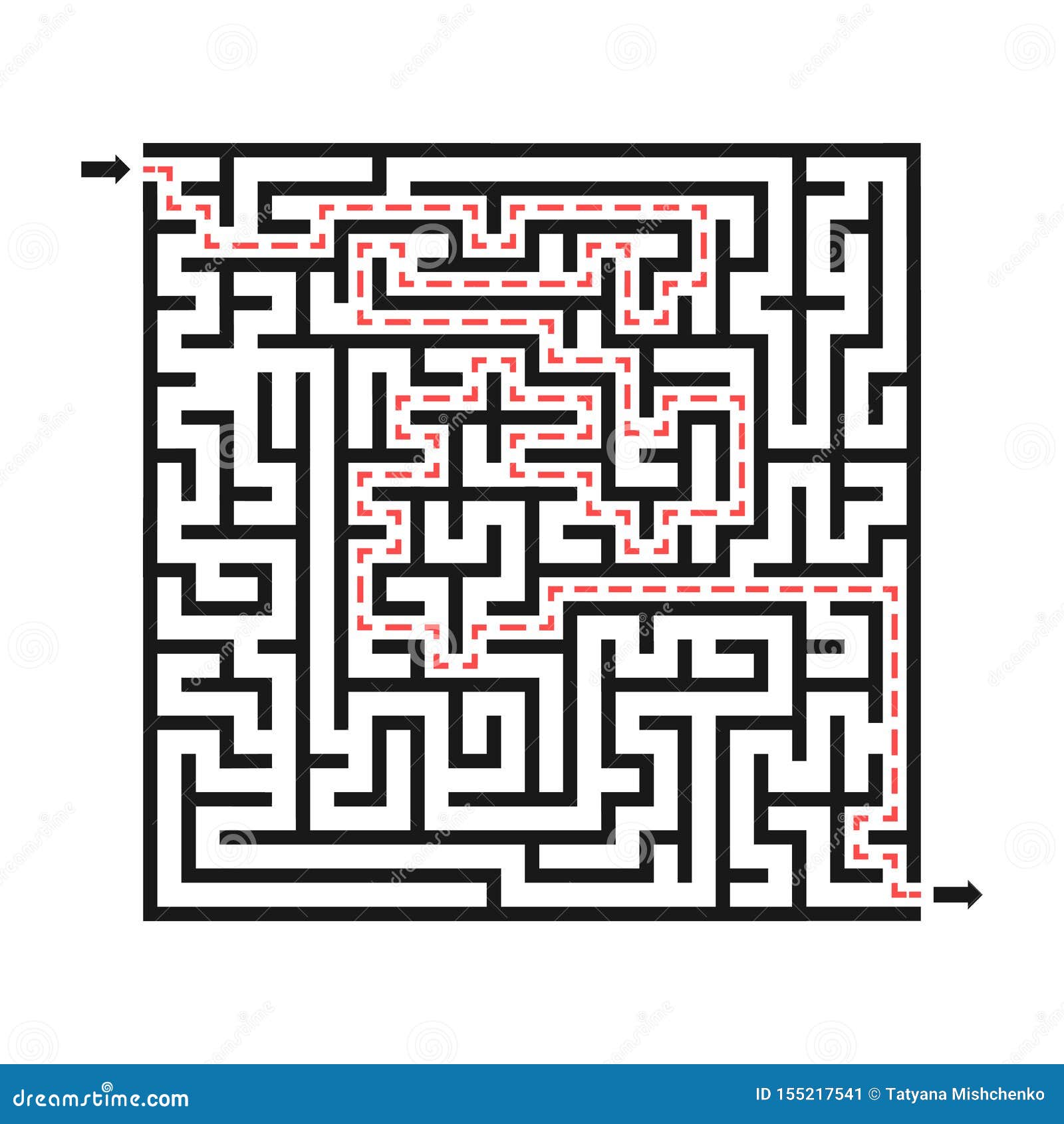 Labyrinth Shape Design Element Vector Stock Vector - Illustration of ...