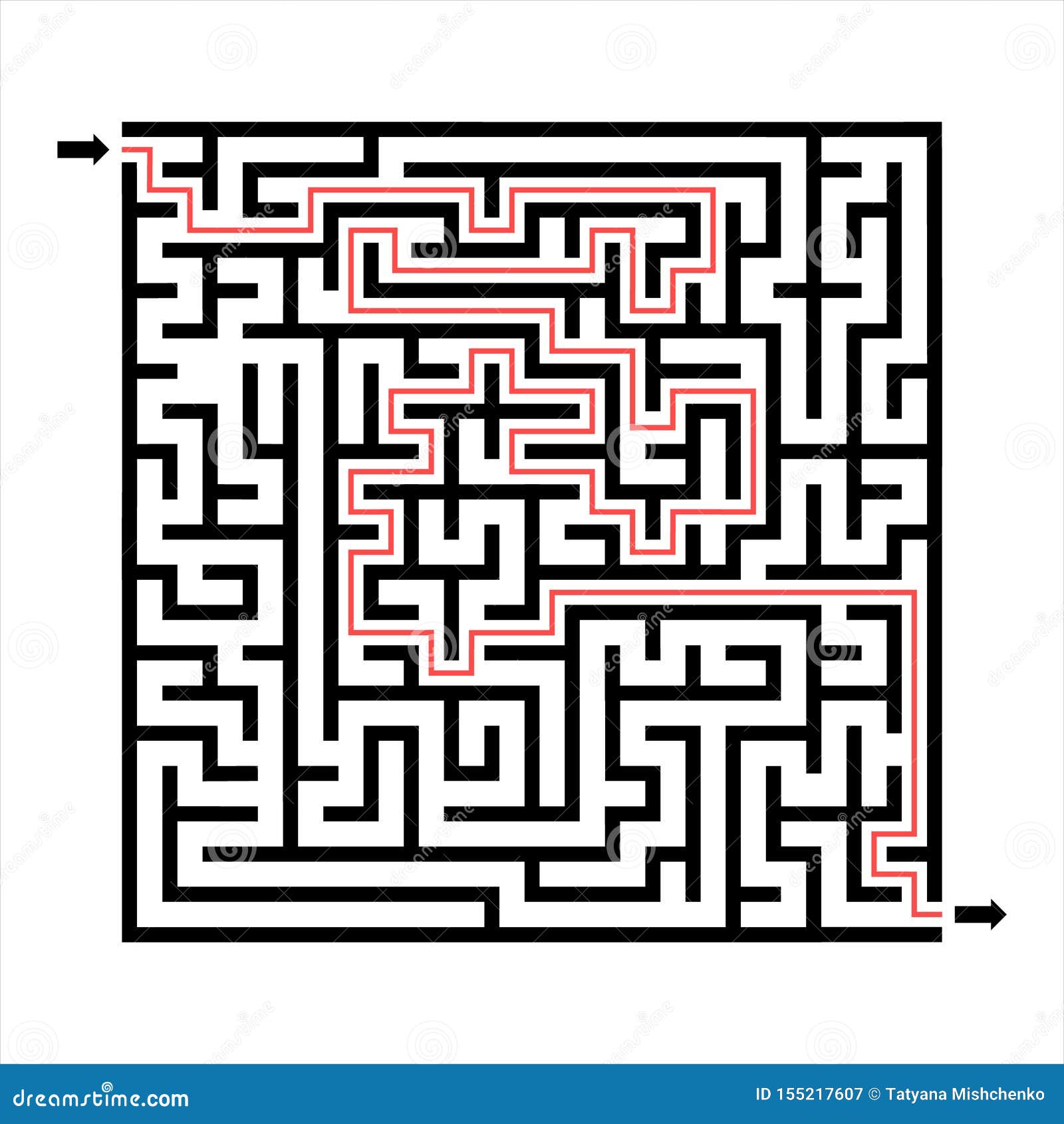 Labyrinth Shape Design Element Vector Stock Vector - Illustration of ...