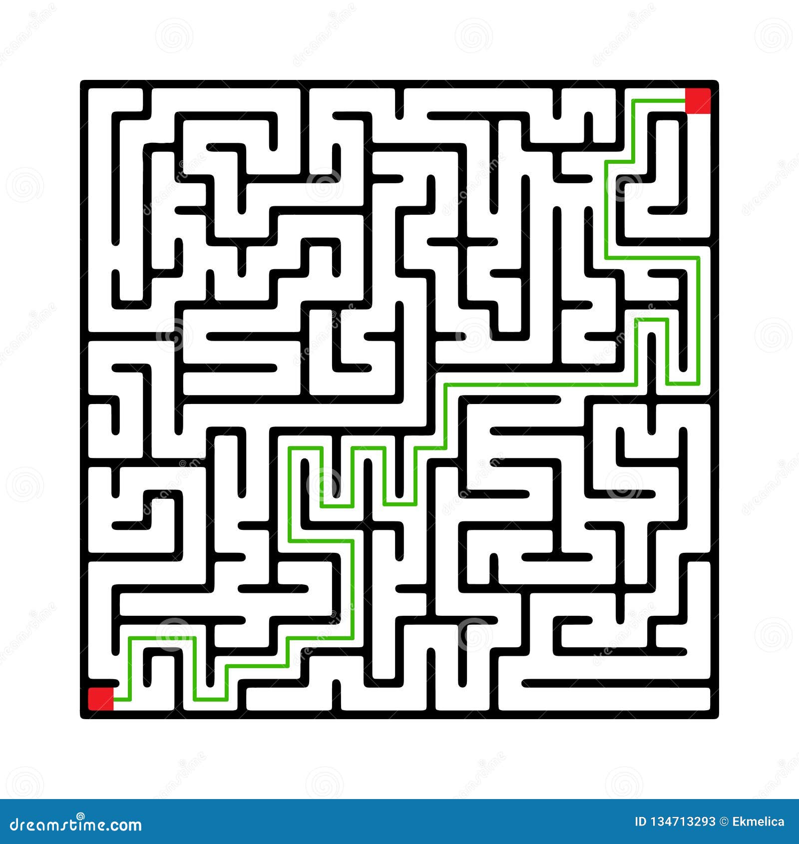 Labyrinth Shape Design Element Stock Vector - Illustration of pattern ...