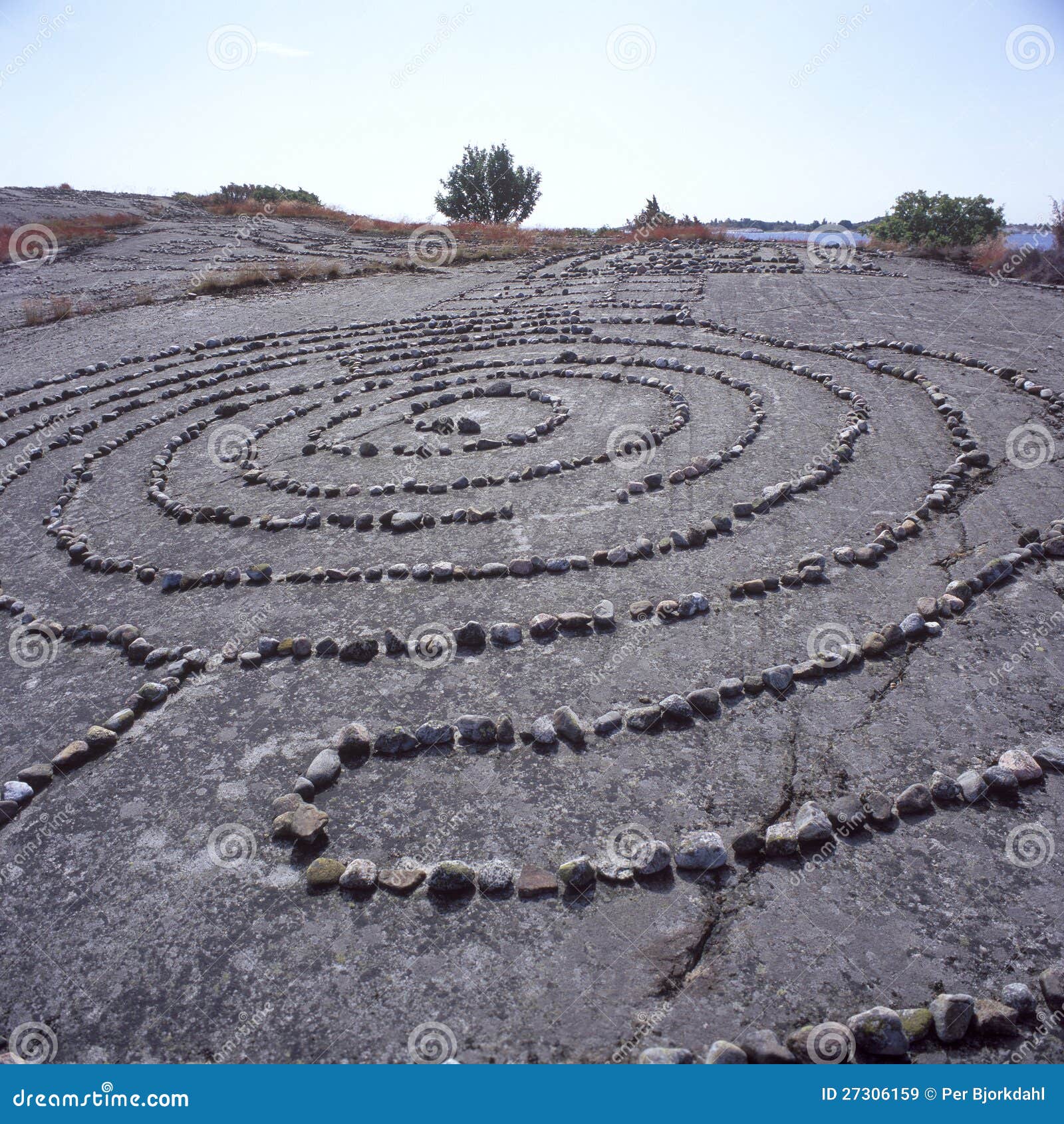 Labyrinth spiral stock image. Image of sweden, skerries - 27306159