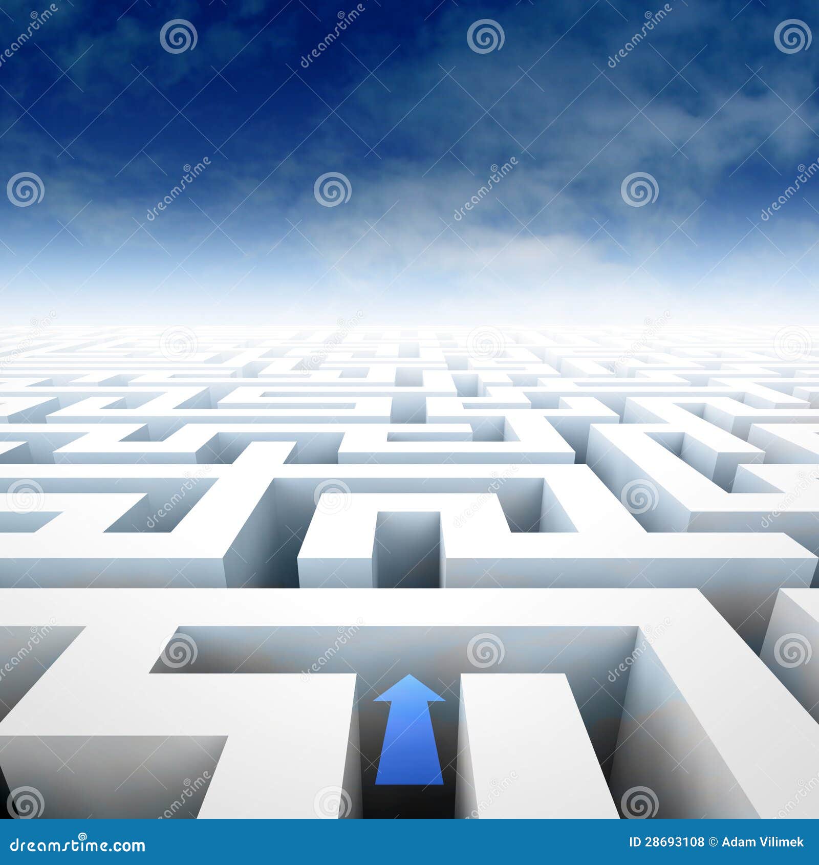 Perspective Arrow Infographic Template Vector Illustration ...