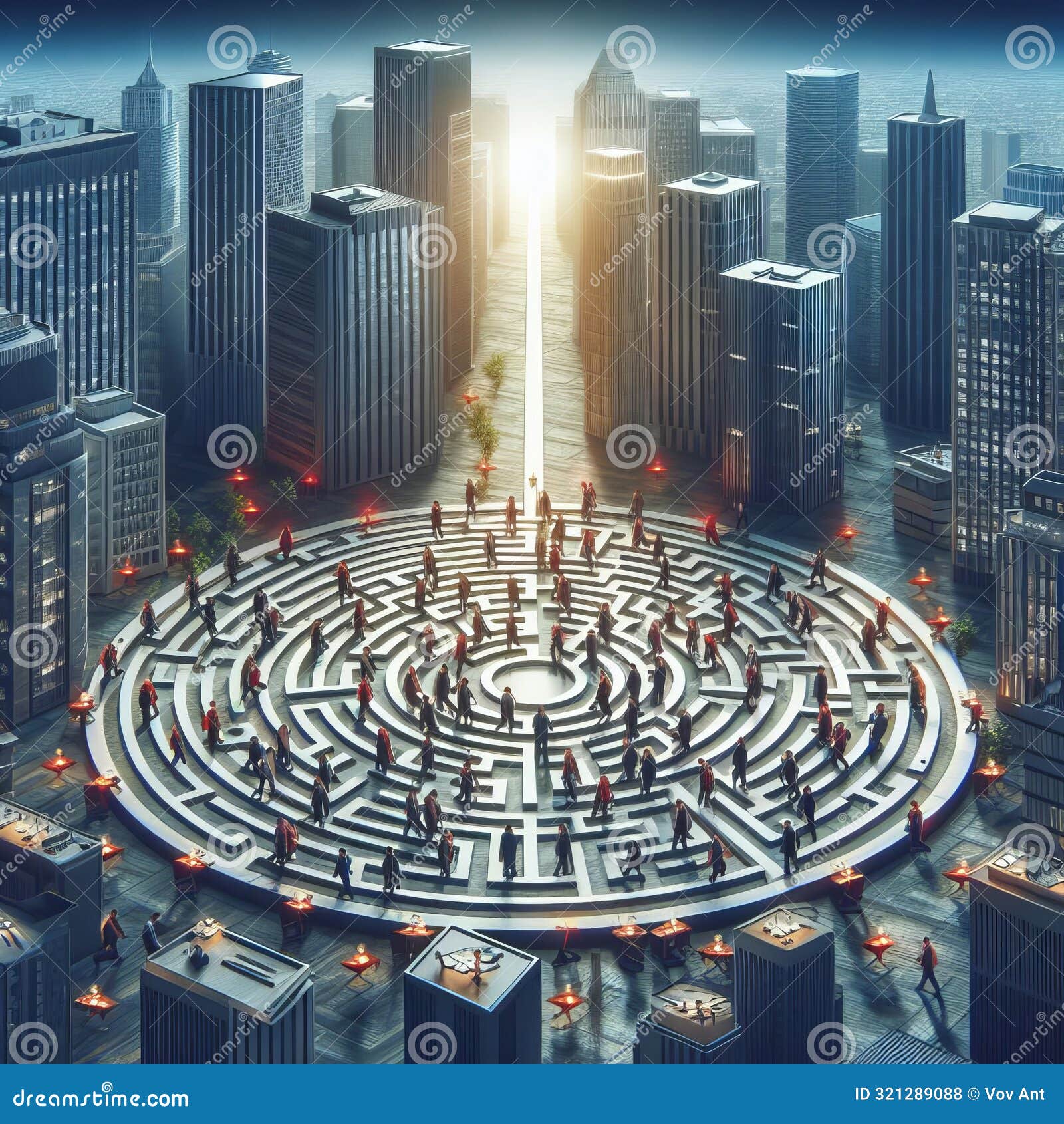 142 114. Labyrinth Team-building Exercise - Group Activities Fe Stock ...