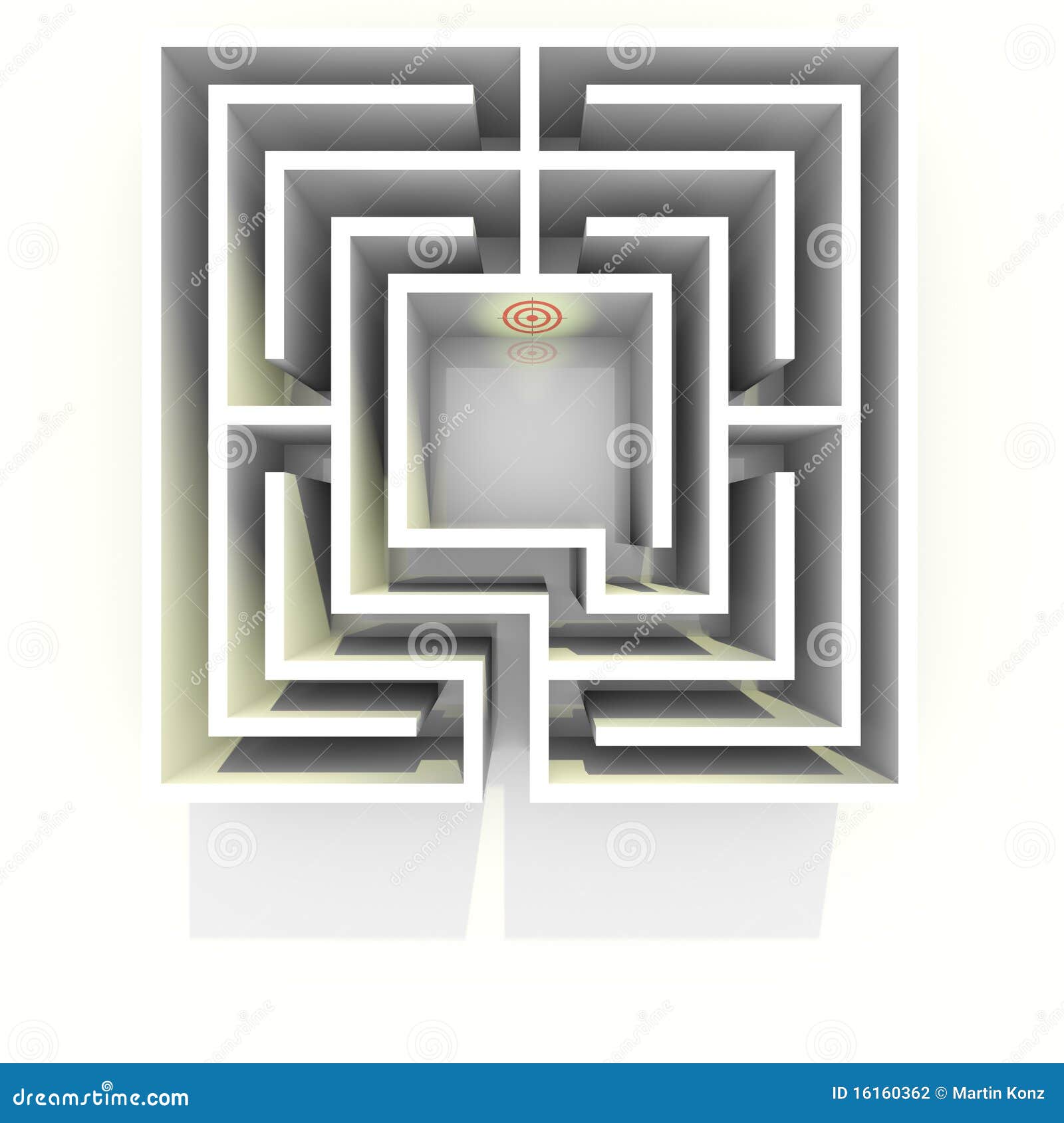 Labyrinth top view stock illustration. Illustration of route - 16160362
