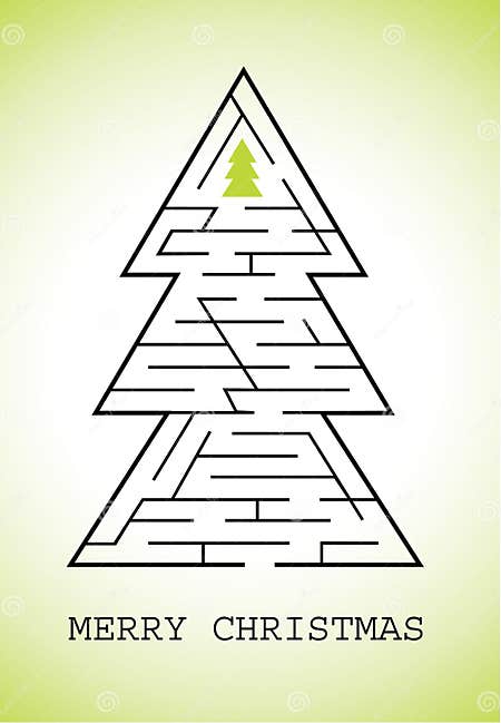 Labyrinth tree stock vector. Illustration of modern, maze - 21771997