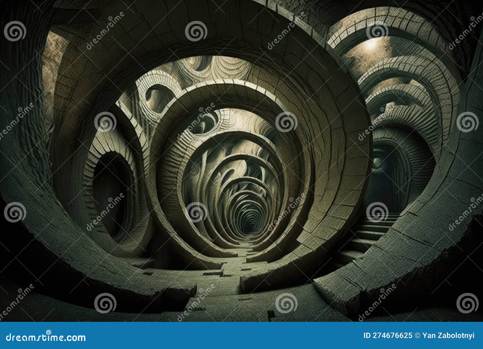 Two Twisted Paths Merging Together To Ascend A Mountain Of Achievement ...