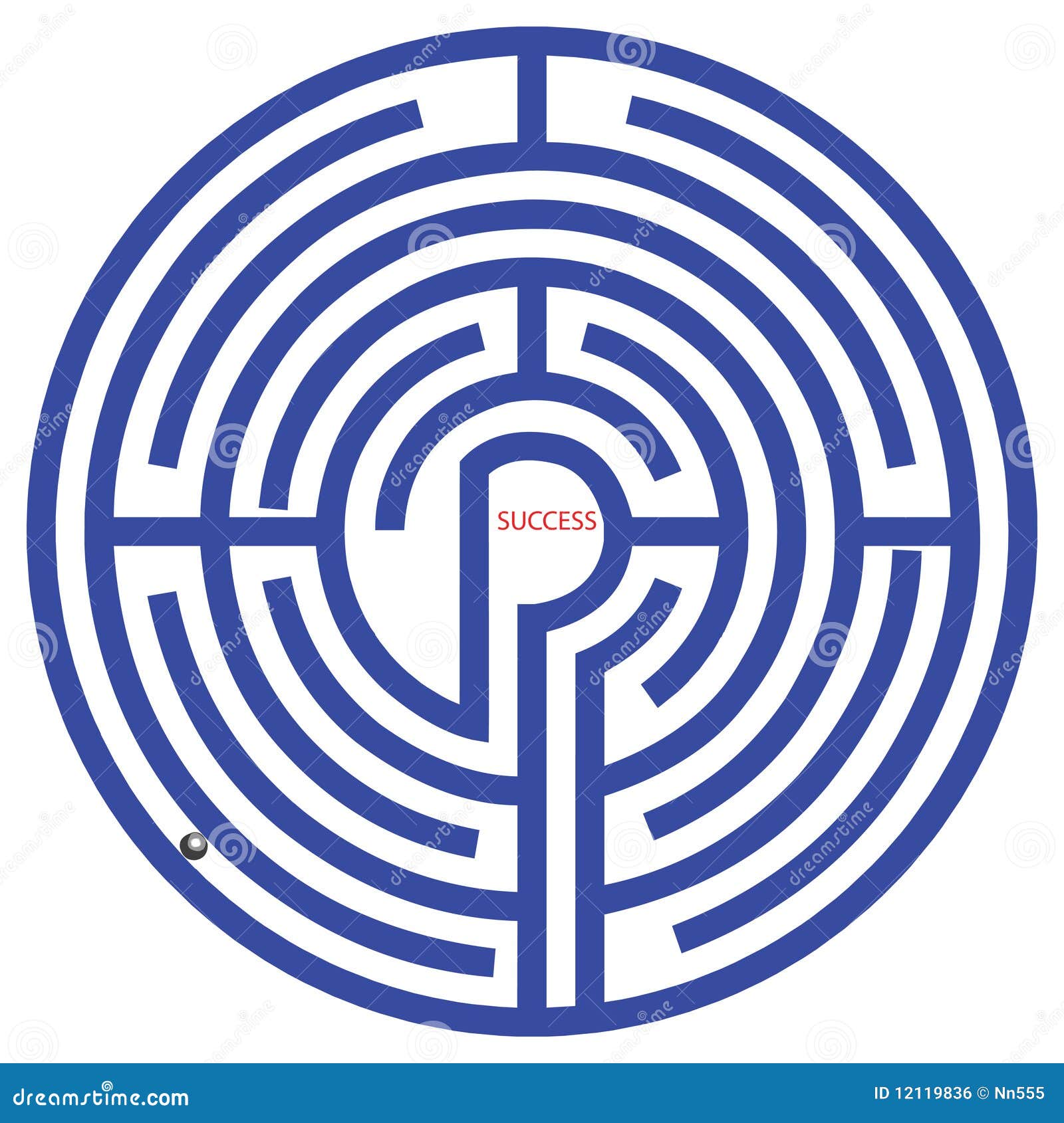 Labyrinth vector stock vector. Illustration of business - 12119836