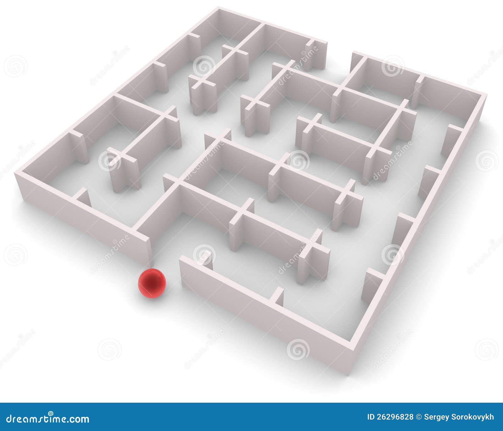 Labyrinthe illustration stock. Illustration du concepts - 26296828