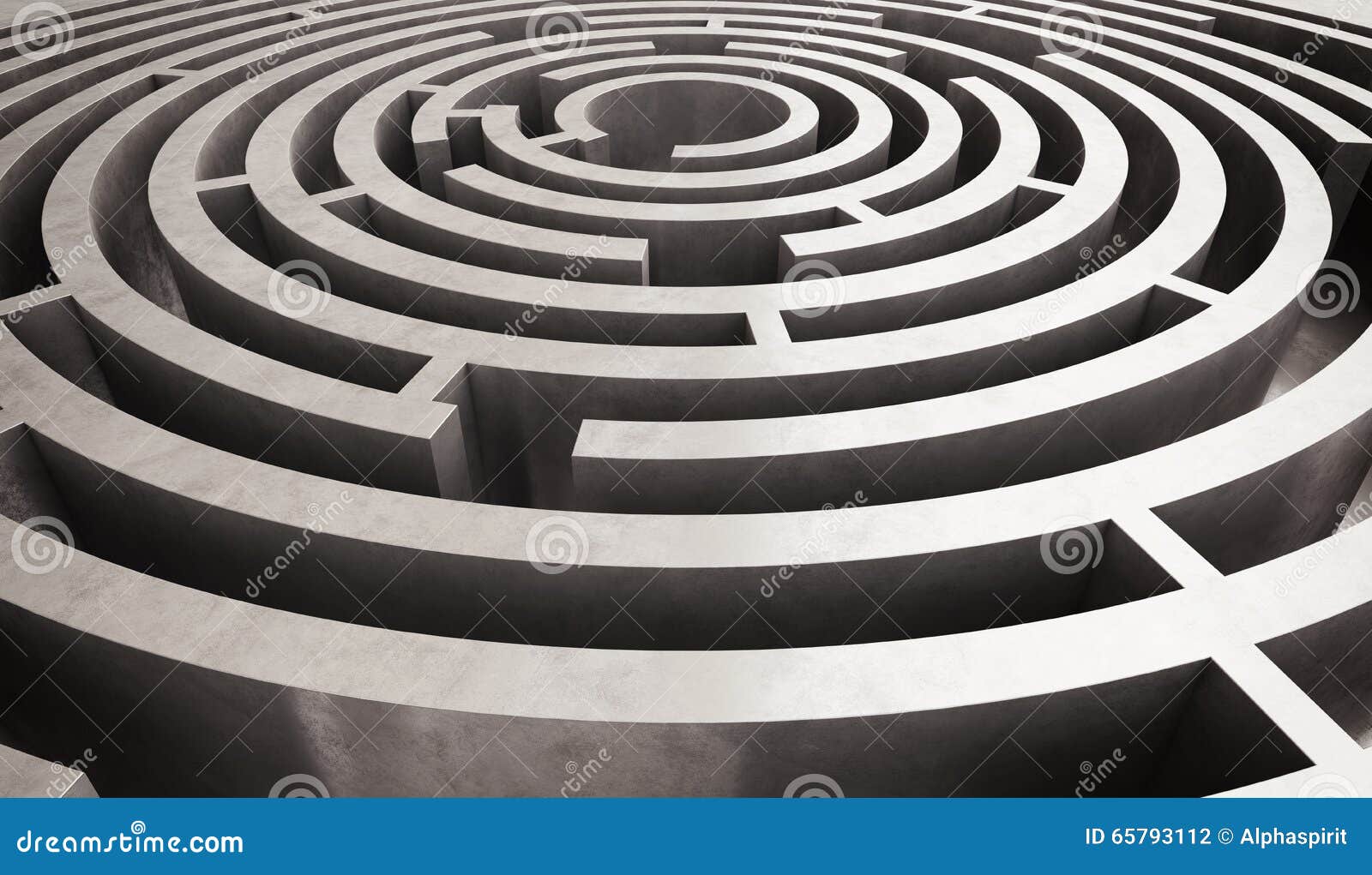 Labyrinthe Circulaire Difficile Illustration Stock - Illustration du ...