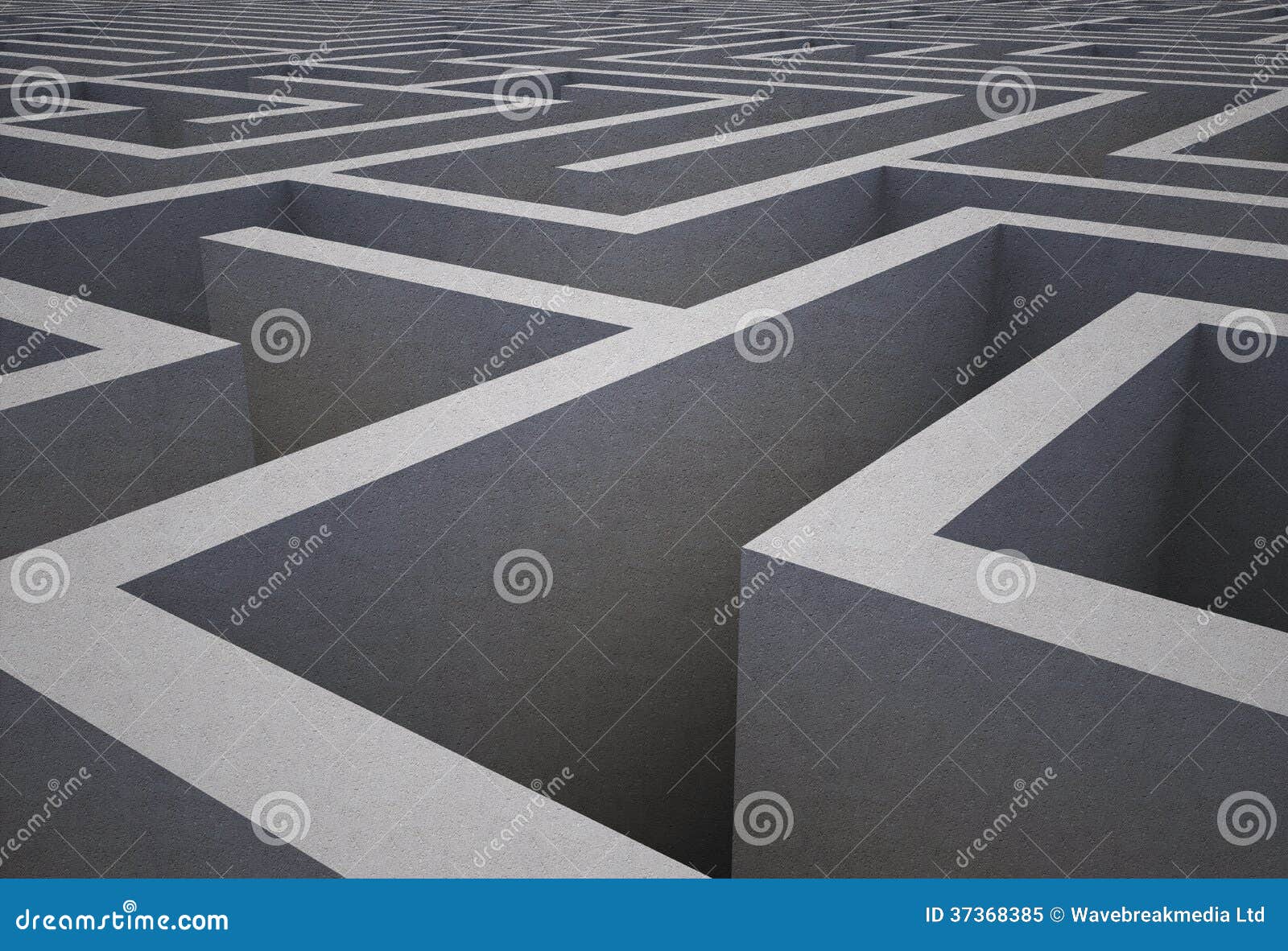 Labyrinthe difficile illustration stock. Illustration du gens - 37368385