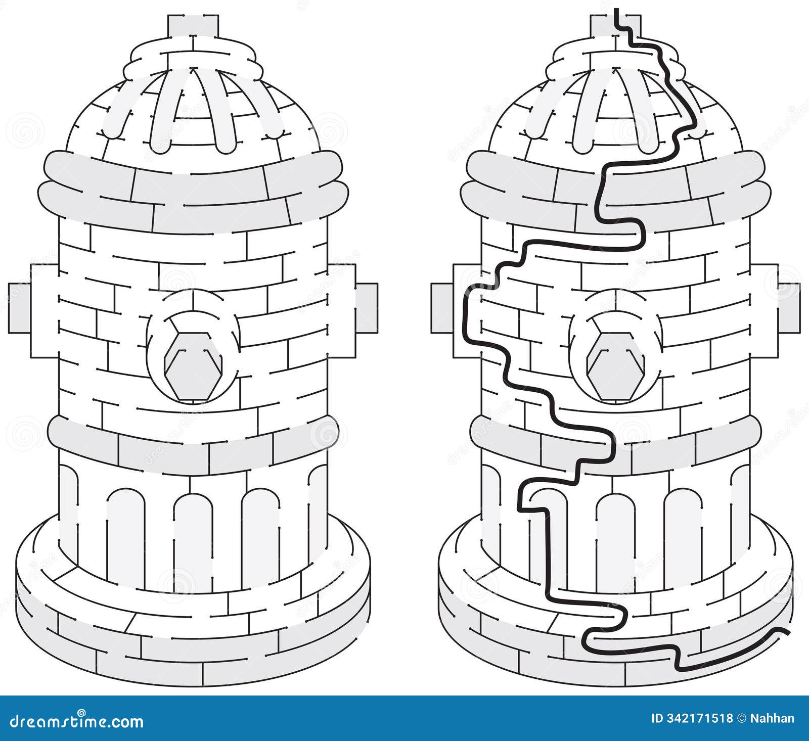 Labyrinthe hydratant illustration de vecteur. Illustration du cercle ...