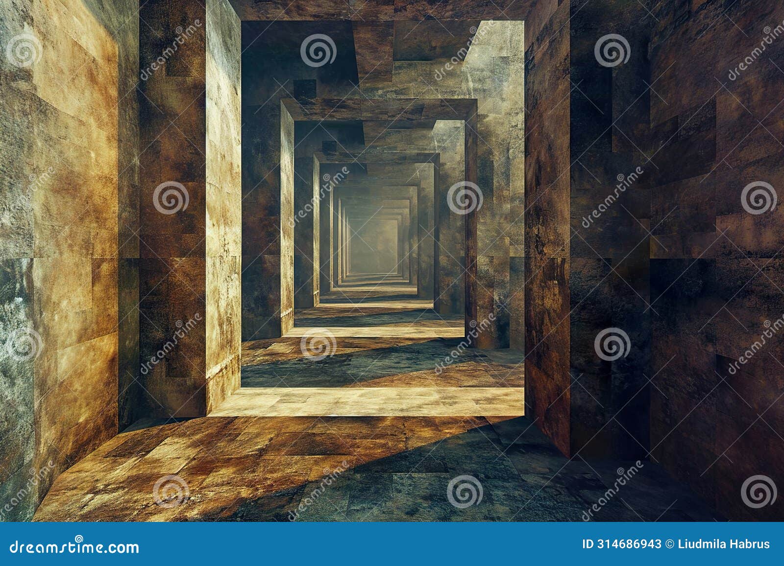 Labyrinthine Network of Winding Paths and Corridors Unfolds, Leading ...