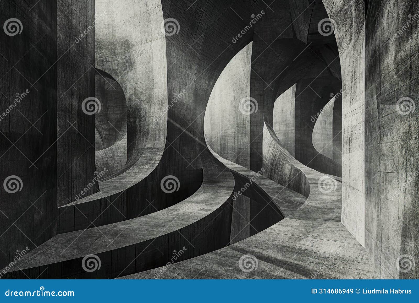 A Winding Maze Symbolizing The Complex Pathways And Interactions Of ...