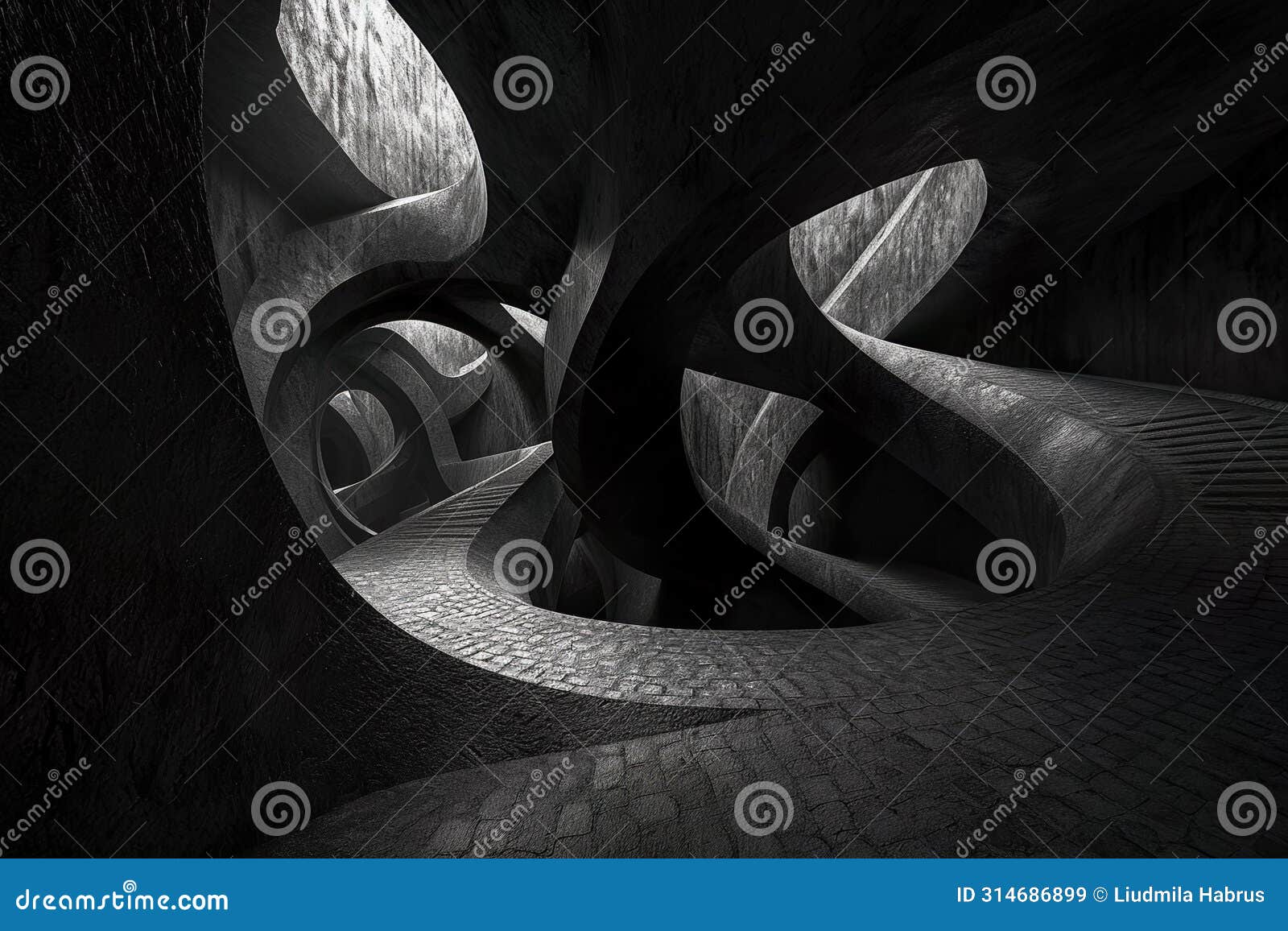 Labyrinthine Network of Winding Paths and Corridors Unfolds, Leading ...