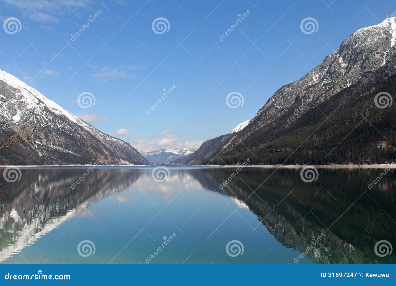 Lac Achen, Lac Achensee, Autriche Image stock - Image of nuage ...