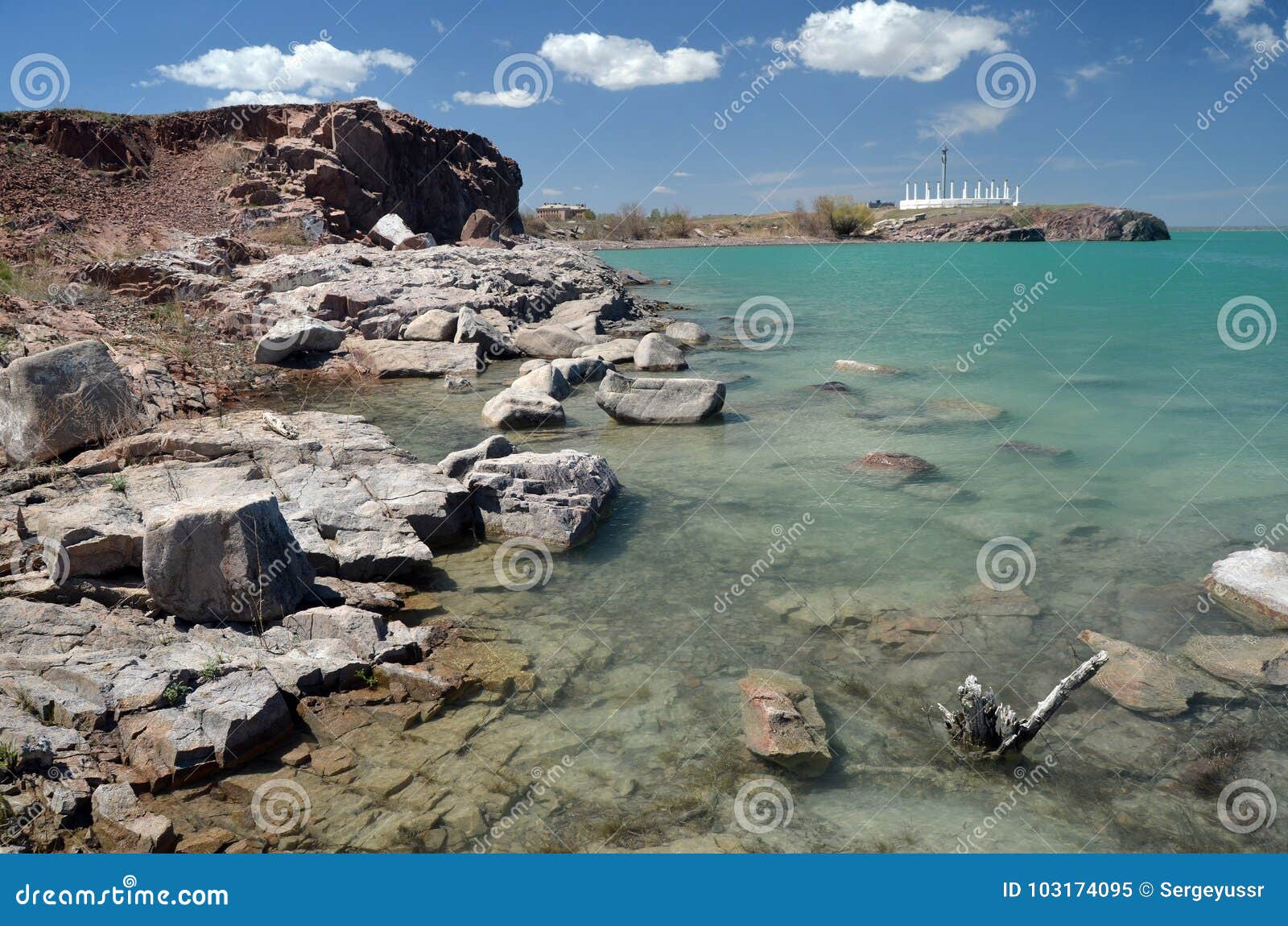 Lac Balkhash, Kazakhstan Central Image stock - Image du historique ...